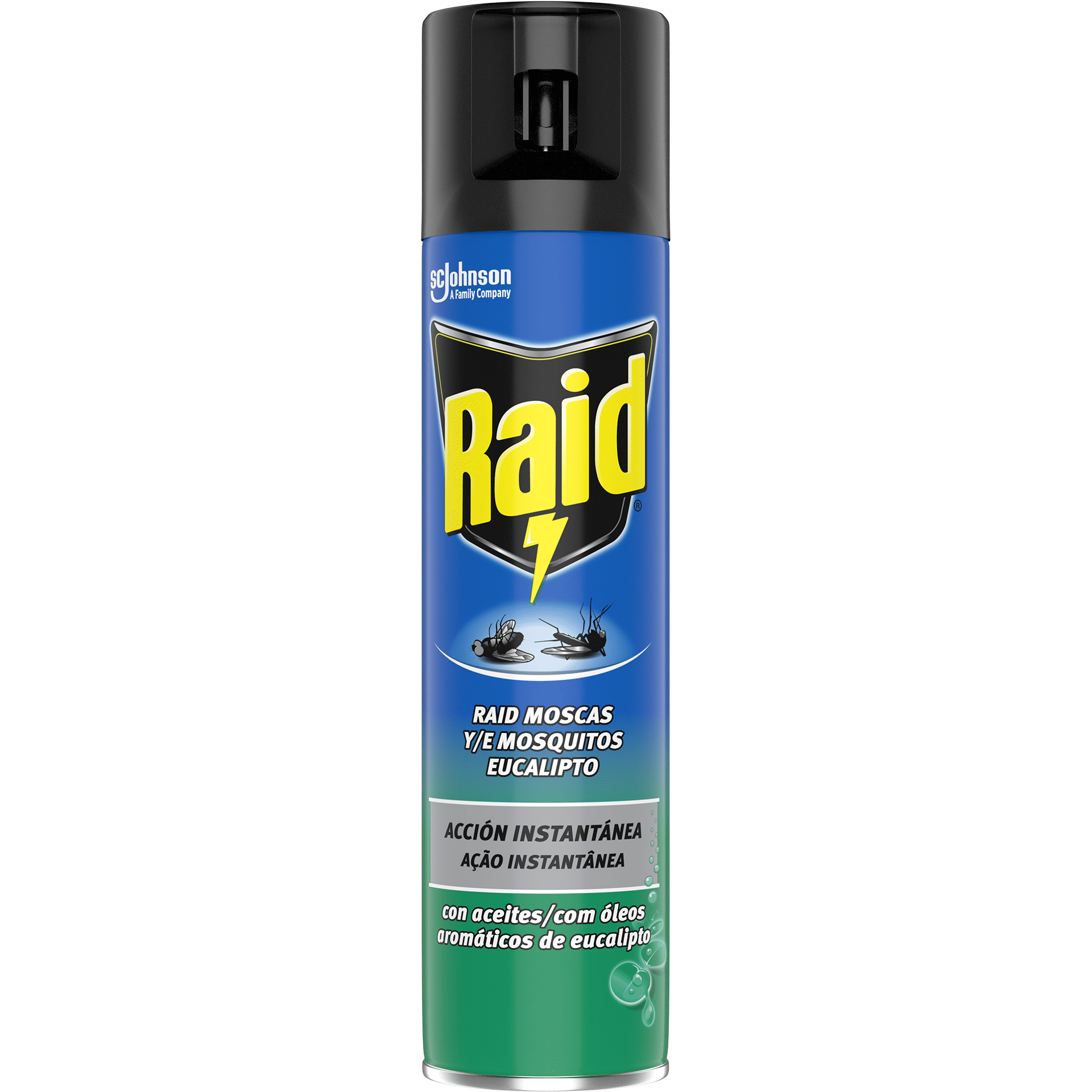 Inseticida Spray Moscas e Mosquitos Eucalipto Raid - emb. 400 ml ...