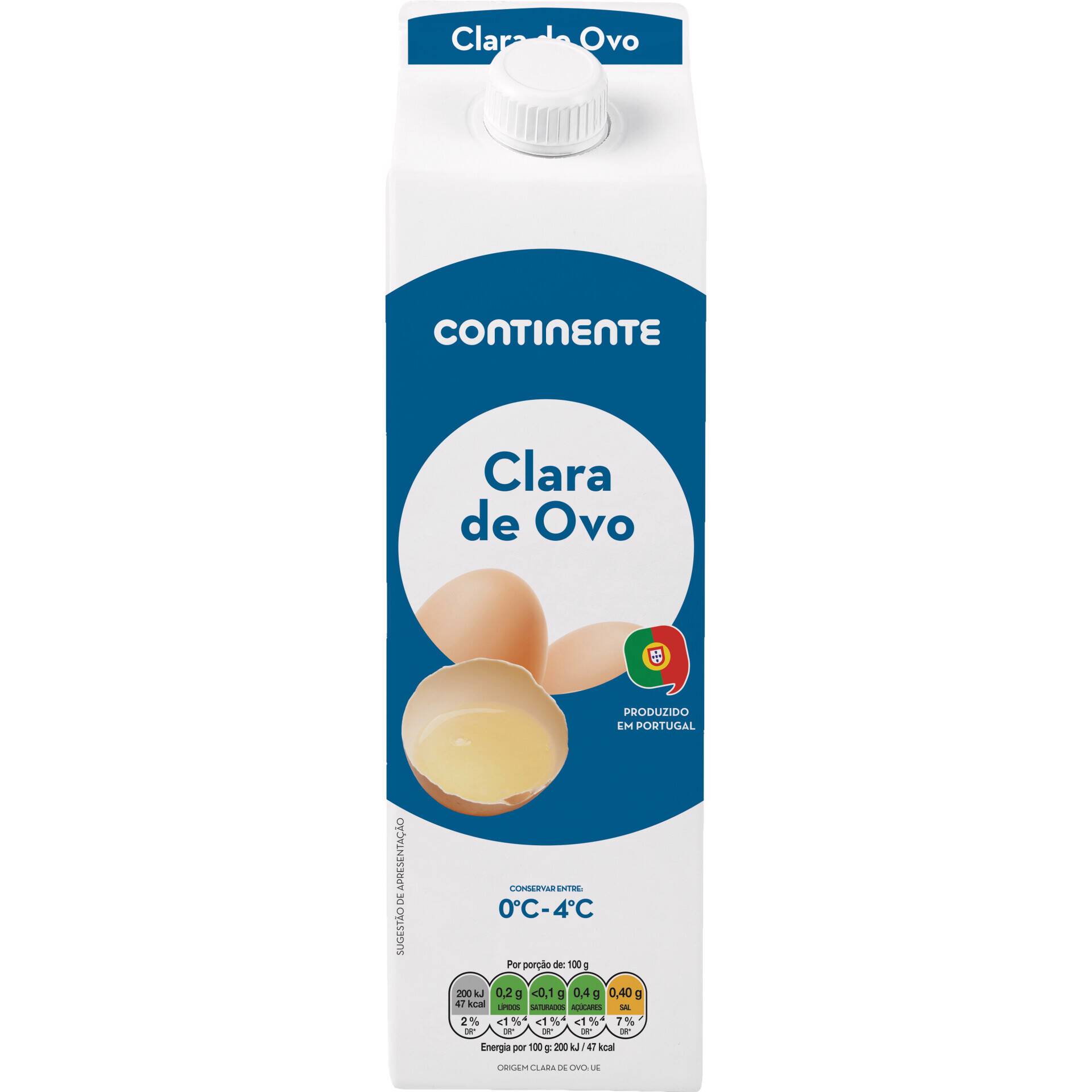 Clara de Ovo Pasteurizada Continente - emb. 1 kg | Continente Online
