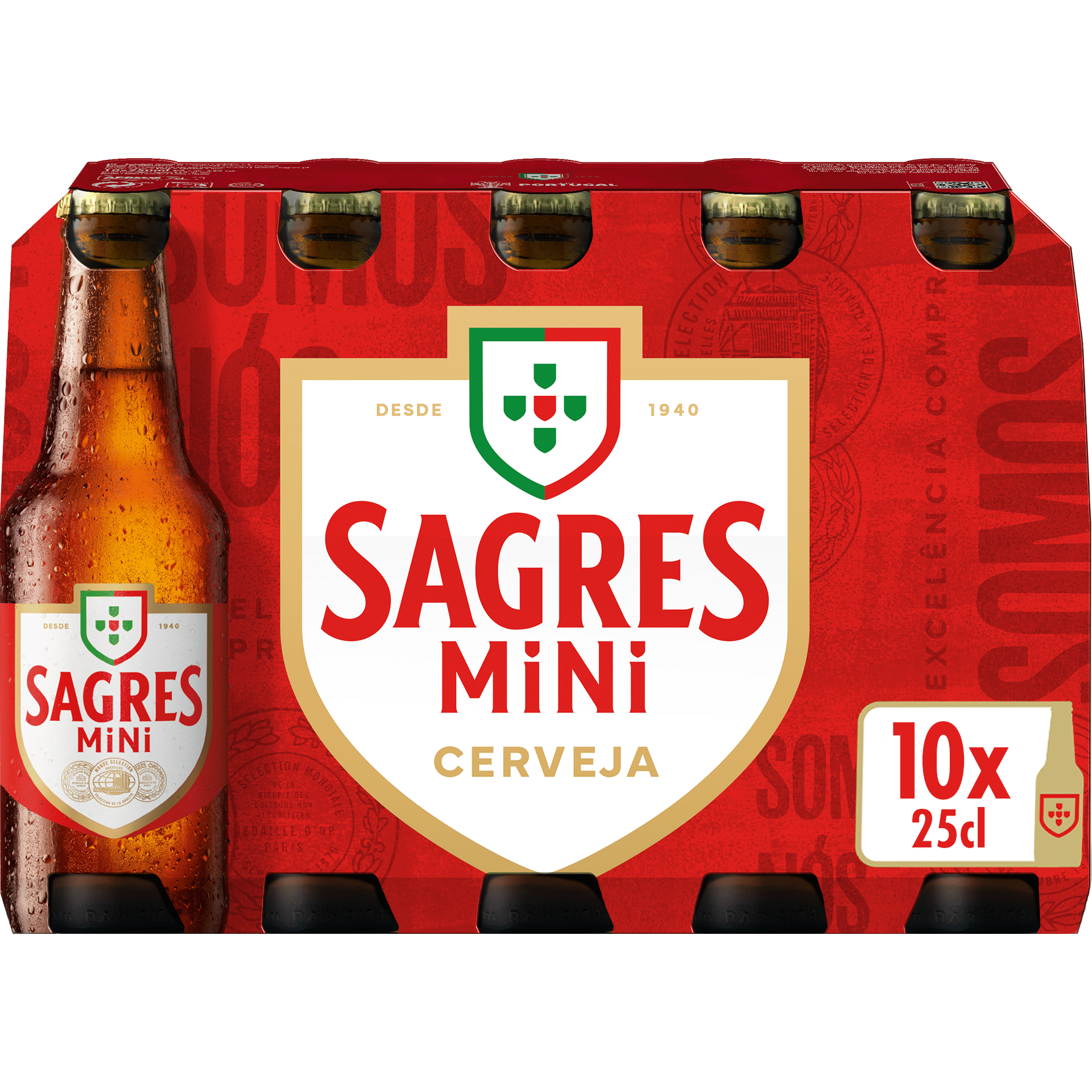 Cerveja com Álcool Mini Sagres | Continente Online