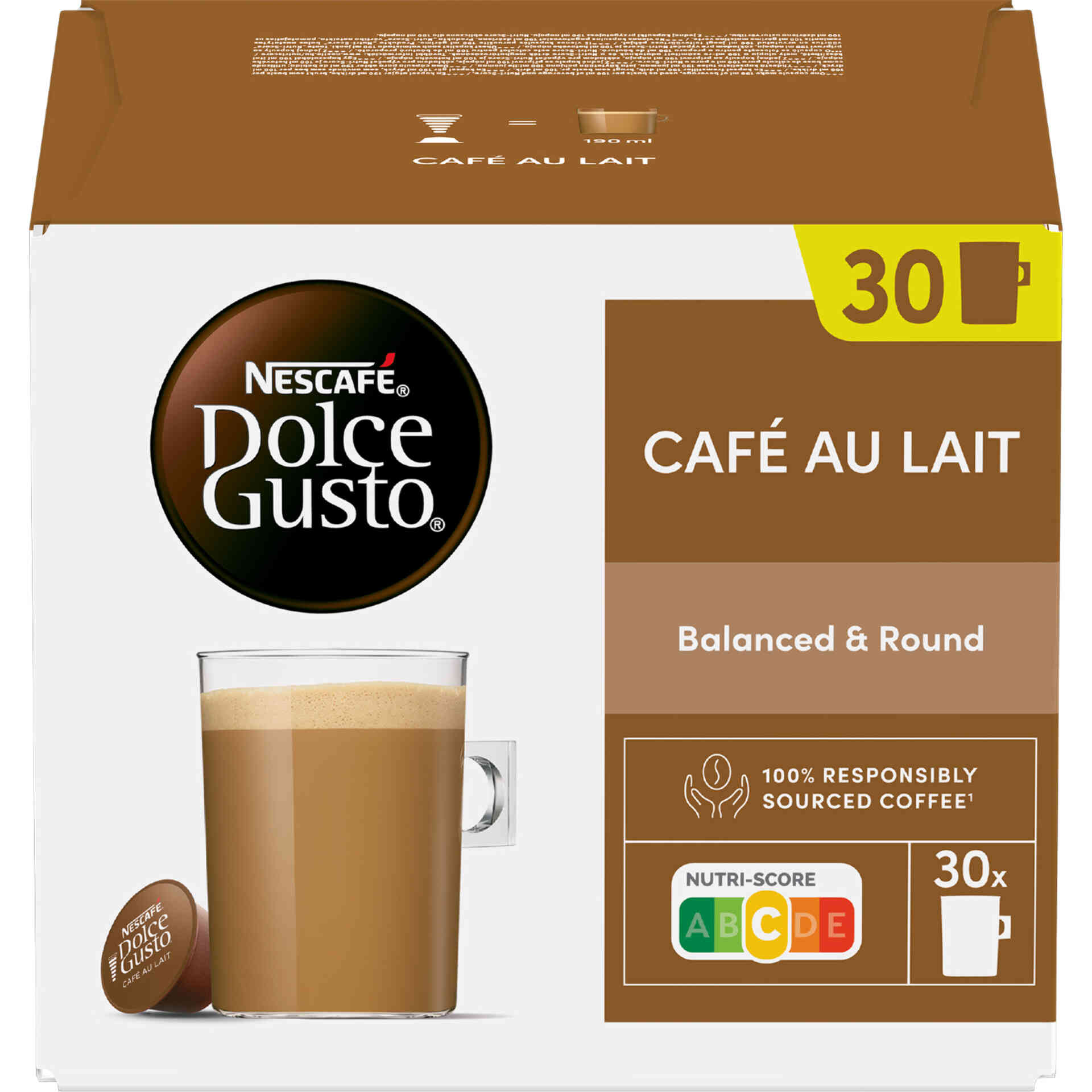 Cápsulas de Café Au Lait Int 7 Nescafé Dolce Gusto | Continente Online
