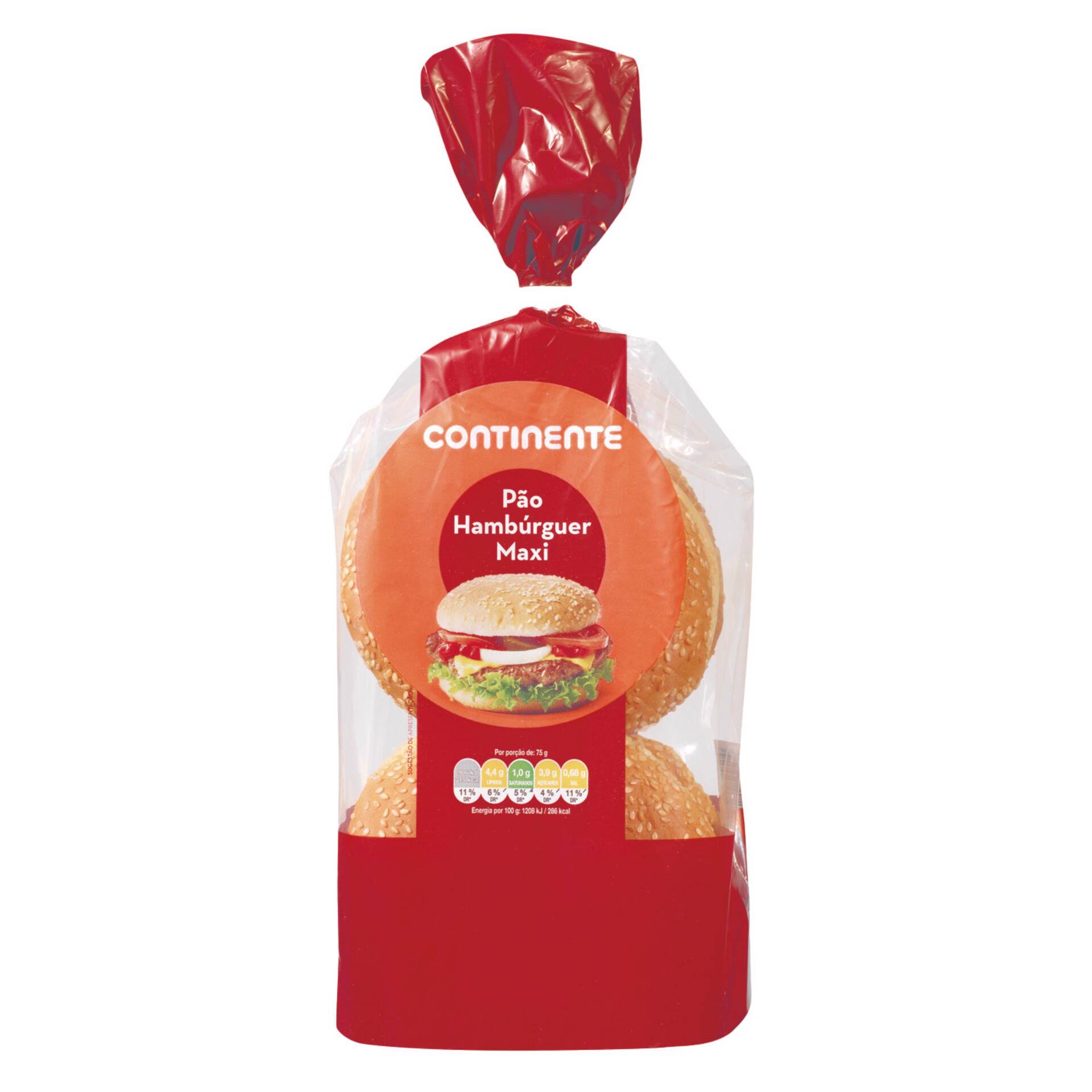 Pão de Hambúrguer Maxi Continente | Continente Online