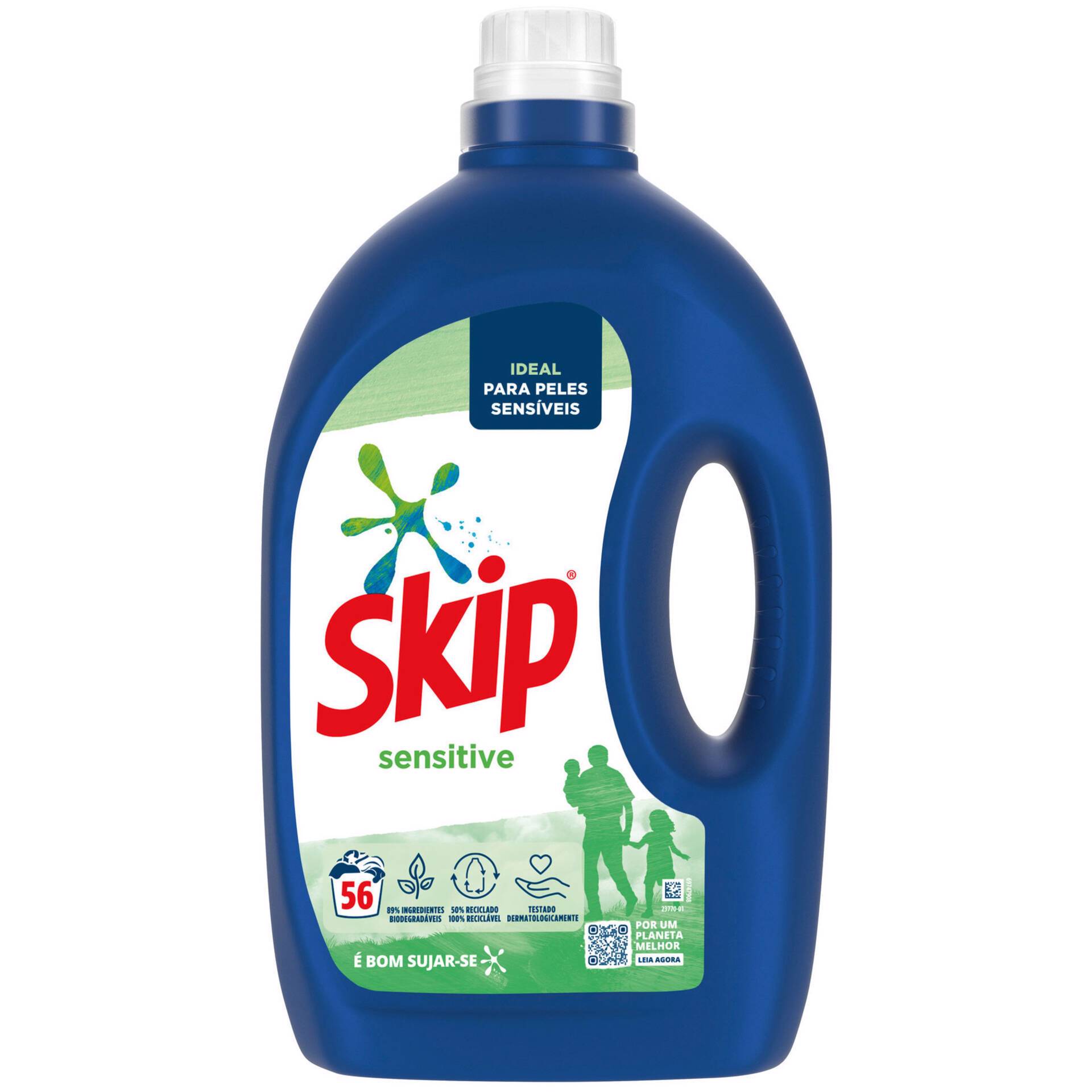 Detergente Máquina Roupa Líquido Sensitive Skip - 56 doses | Continente ...