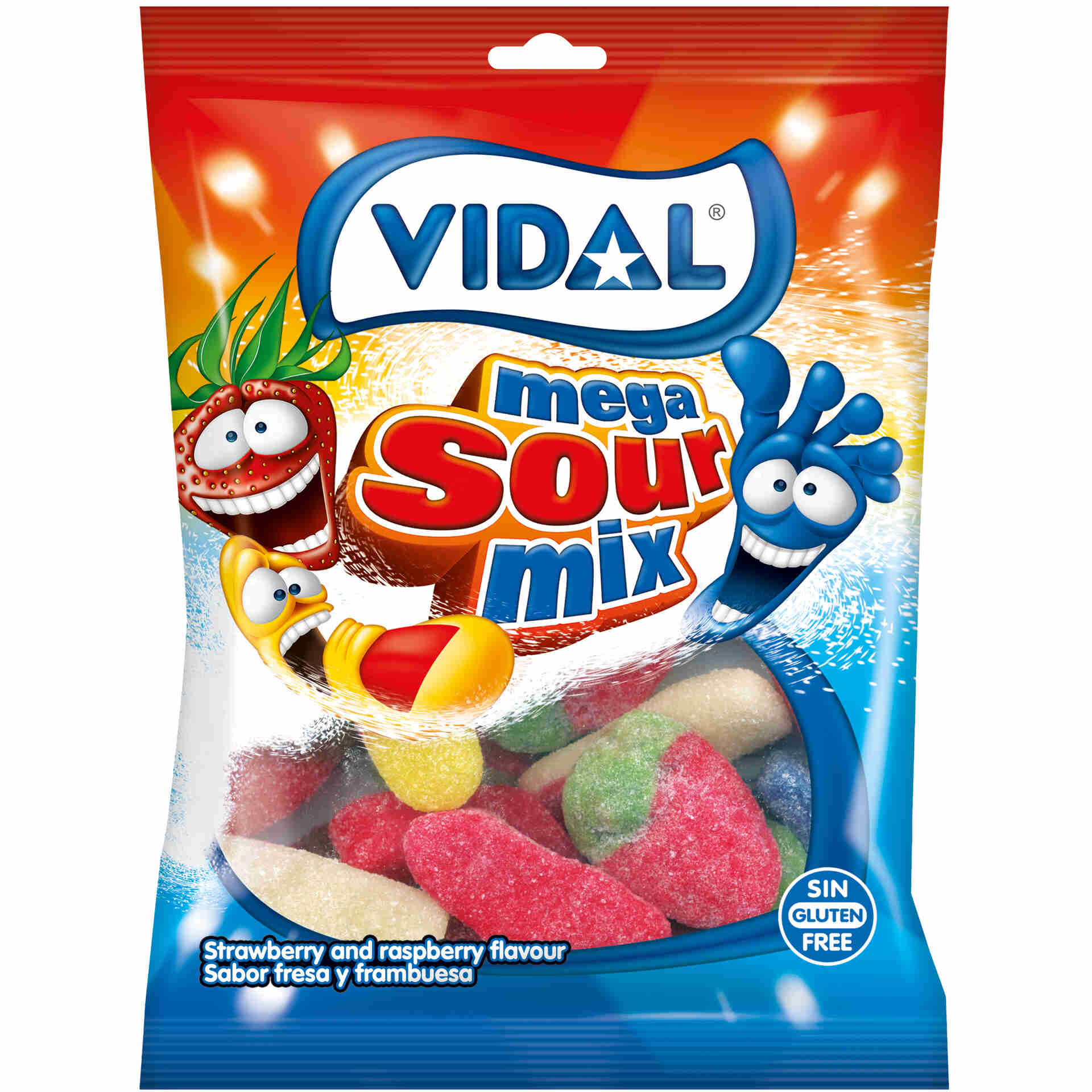Gomas Mega Sortido Ácido Vidal | Continente Online