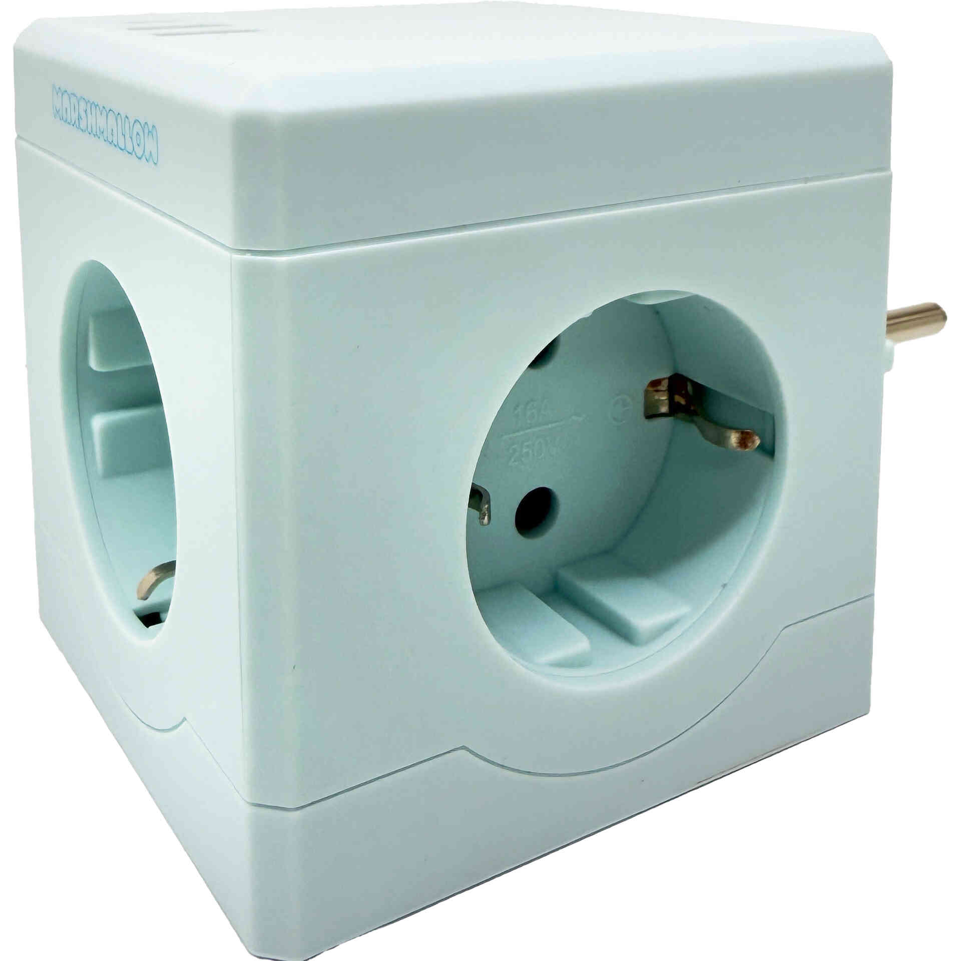 Ficha com 3 Tomadas, 1 USB e 1 Type C Verde Marshmallow - emb. 1 un ...