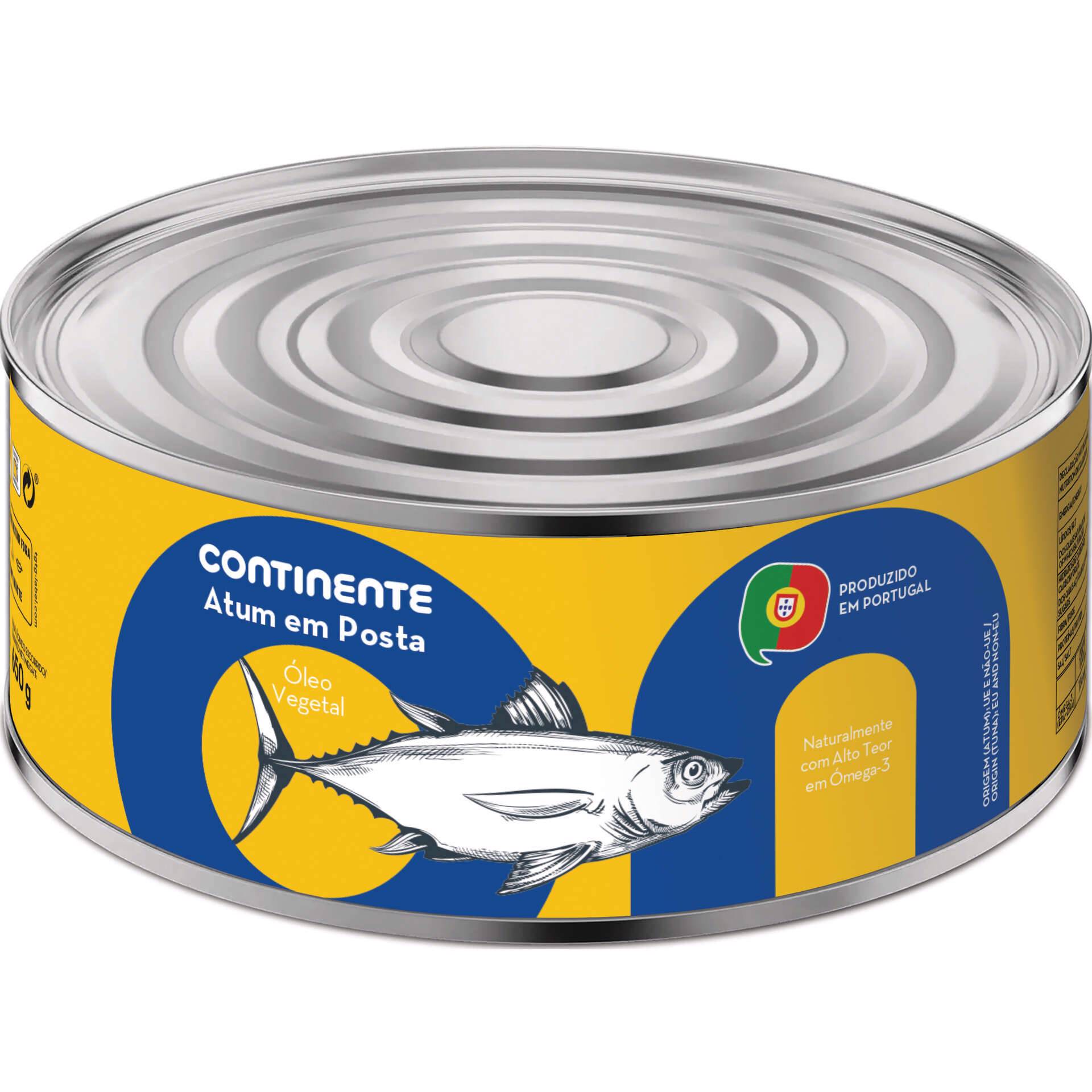 Atum Posta em Óleo Vegetal Continente | Continente Online