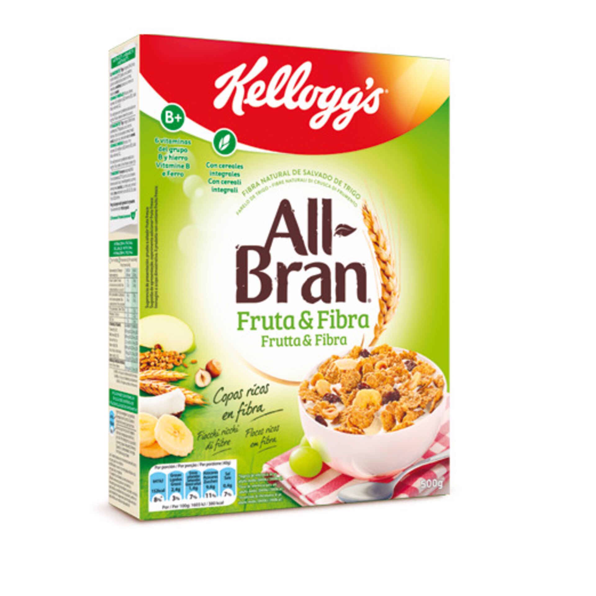Cereais All Bran Fruta e Fibra emb. 500 gr - Kellogg's | Continente