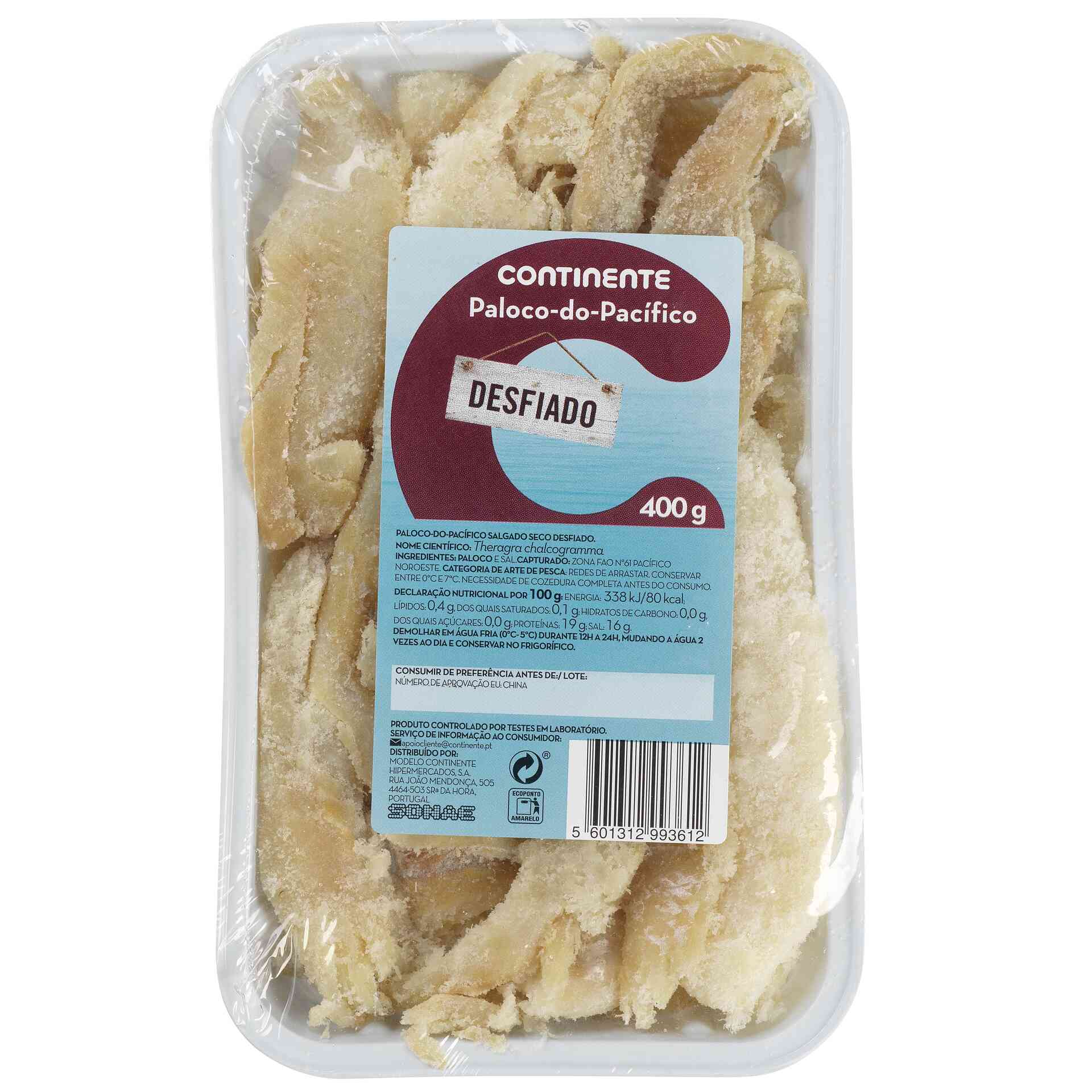 Paloco do Pacífico Desfiado Seco Continente - emb. 400 gr | Continente ...