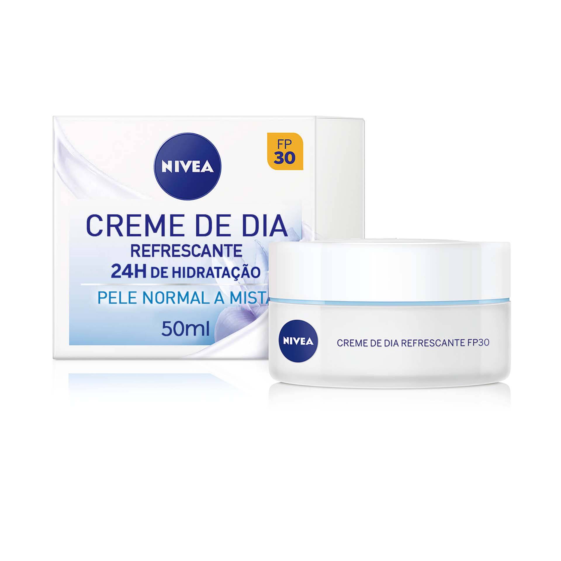 Creme de Rosto Dia Essentials Hidratante FPS30 Nivea - emb. 50 ml ...