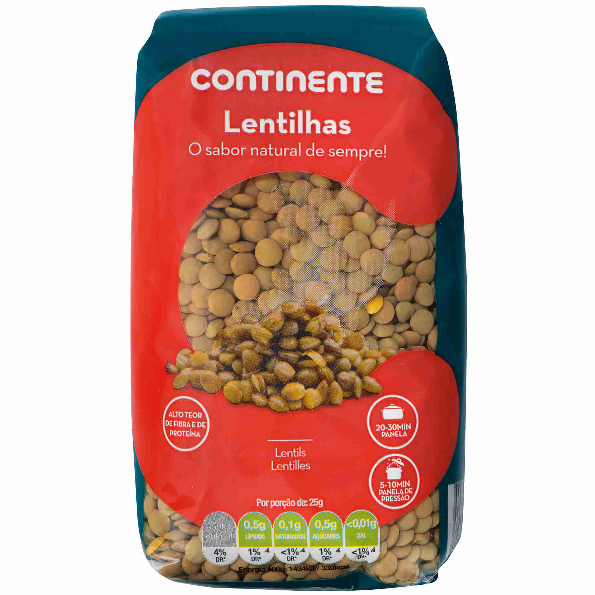 Lentilhas Secas Continente - emb. 500 gr | Continente Online