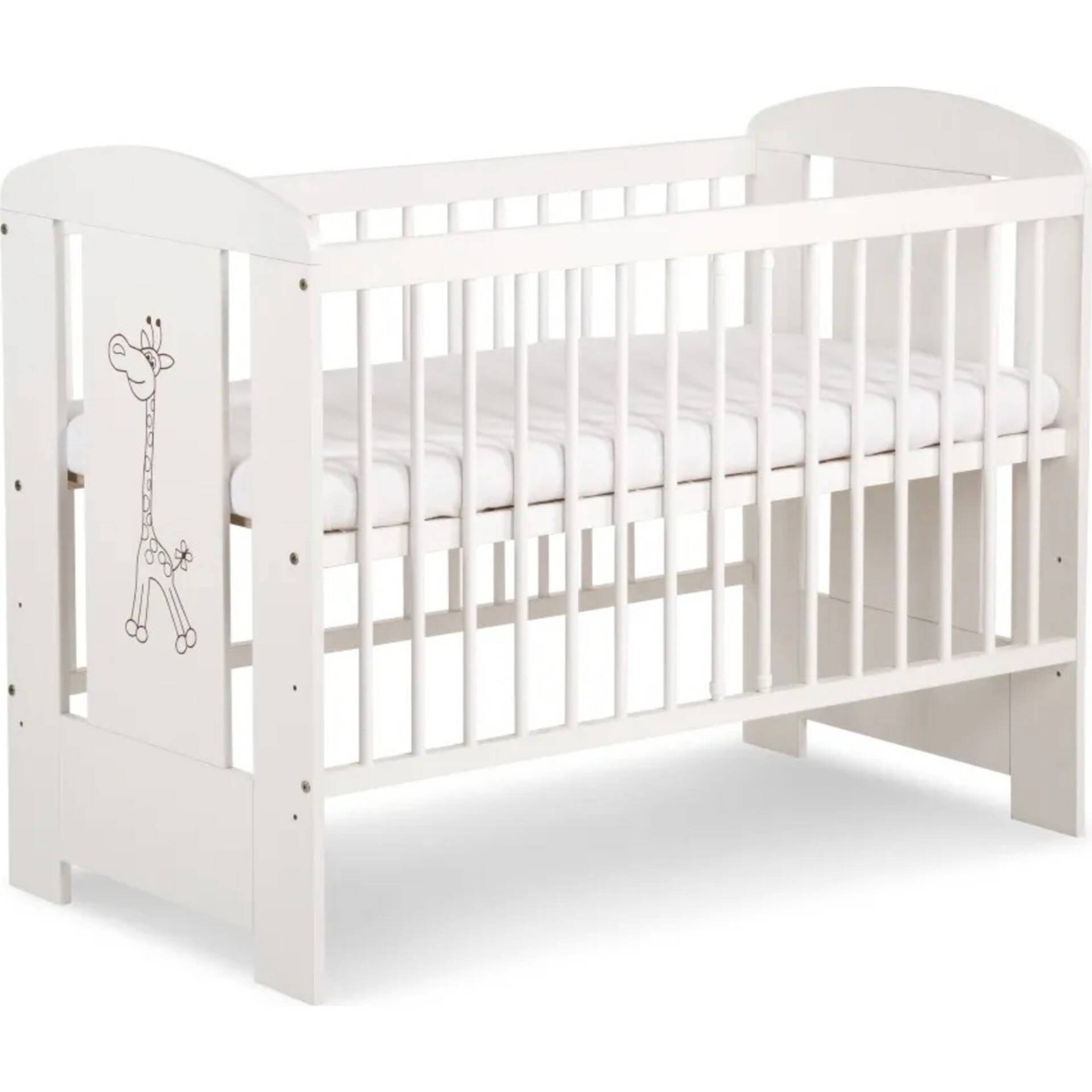 Cama de Grades Madeira Branca Girafa Twinko | Continente Online