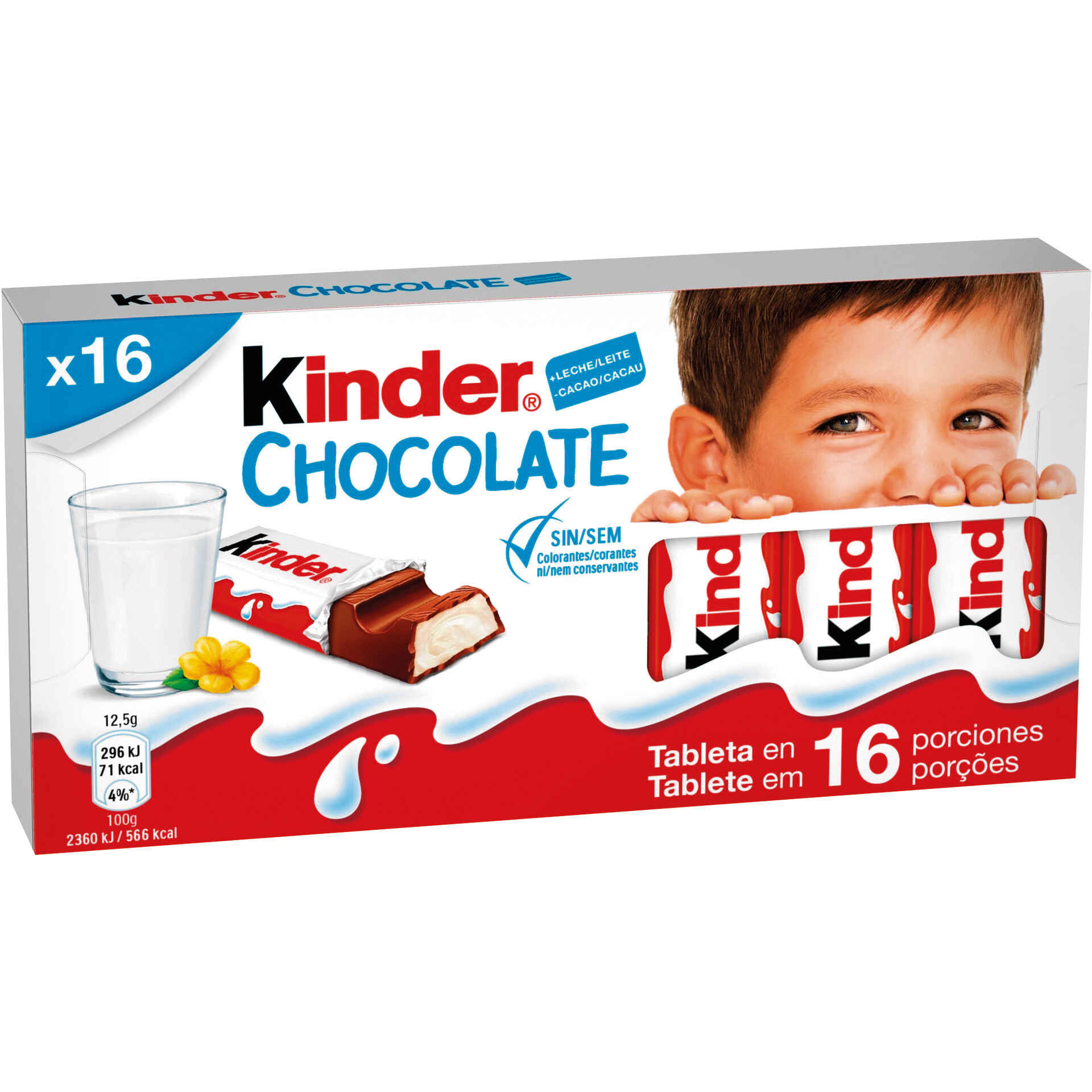 Barrinhas de Chocolate de Leite Kinder | Continente Online