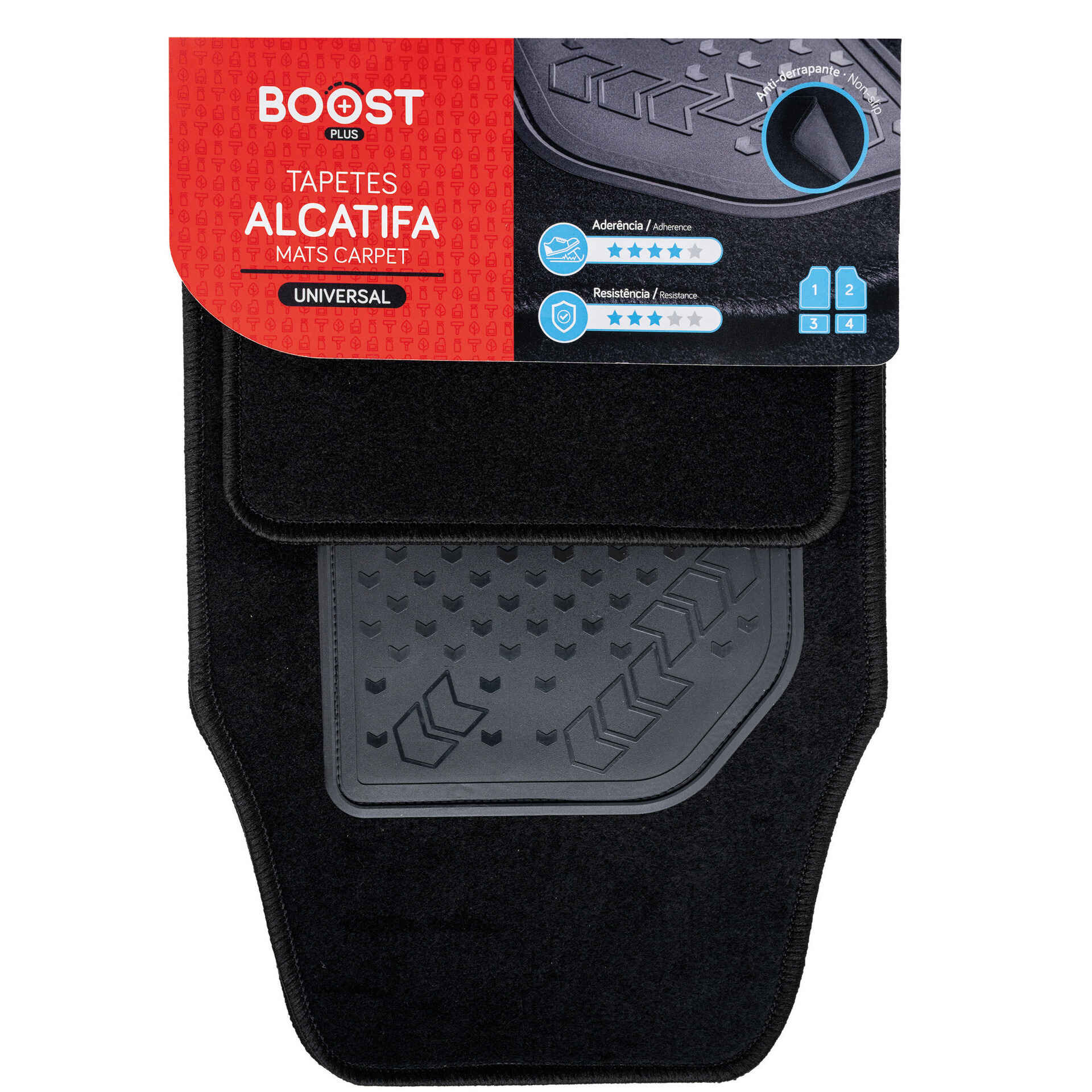 Tapetes Auto Universal Alcatifa Boost | Continente Online