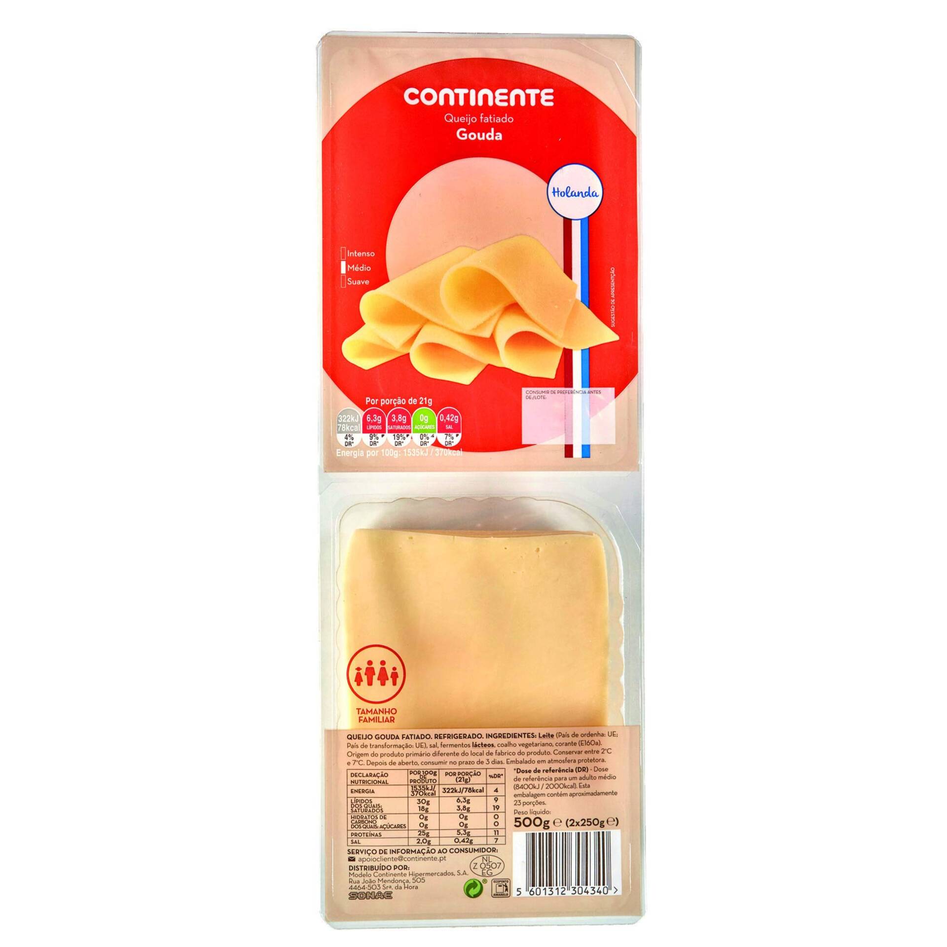 Queijo Gouda Fatiado - Continente | Continente Online