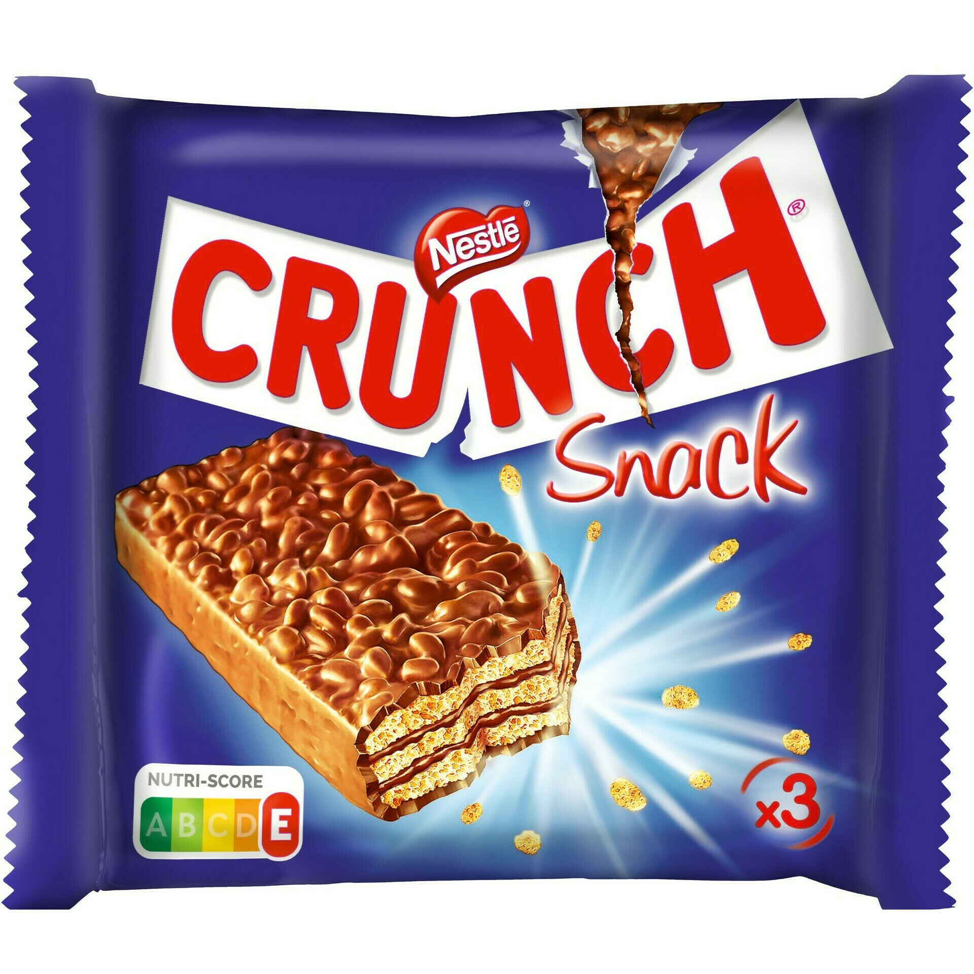 Snack de Chocolate Leite Multipack Crunch - emb. 90 gr (3 un ...