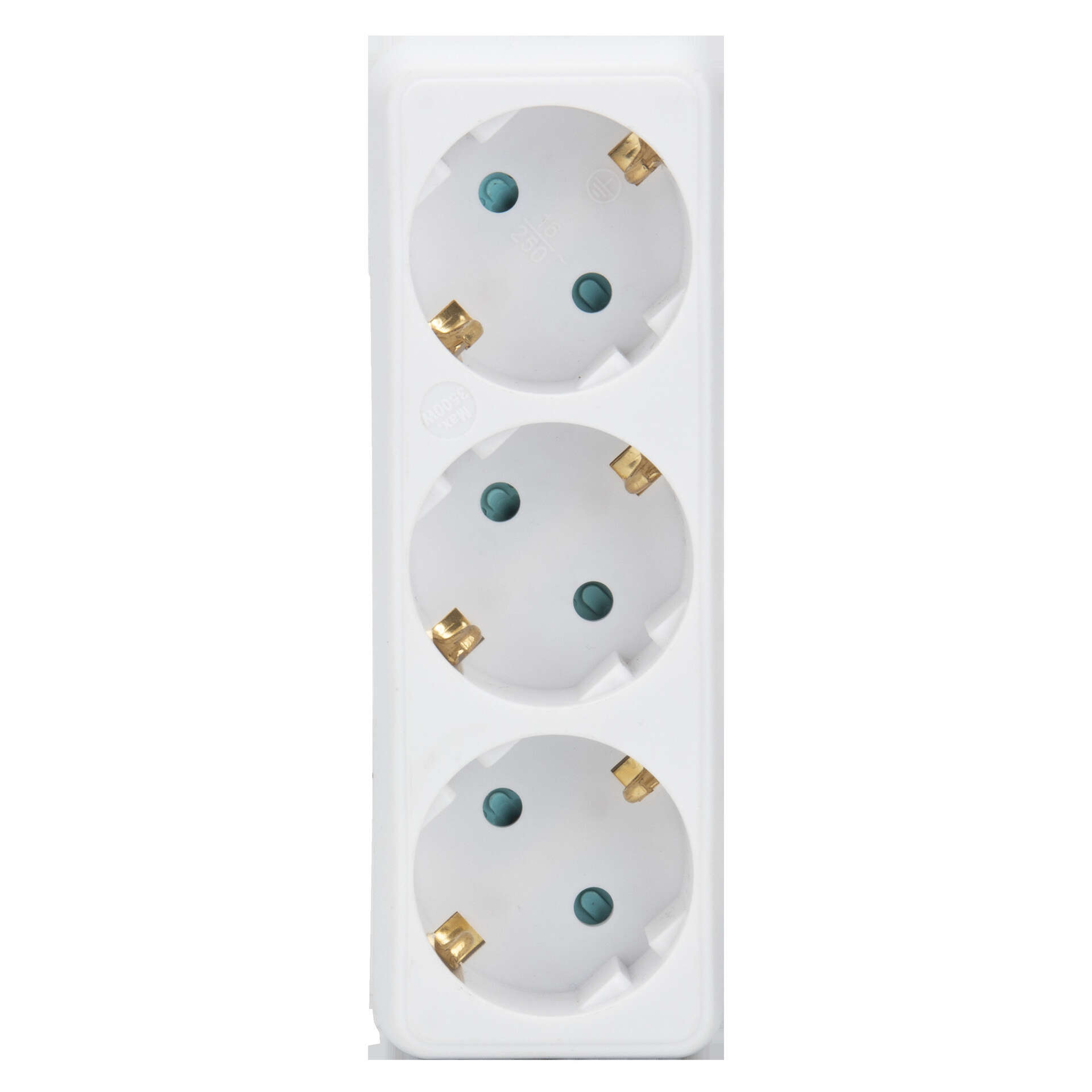 Ficha Tripla Frontal 16A Branco Boost - emb. 1 un | Continente Online