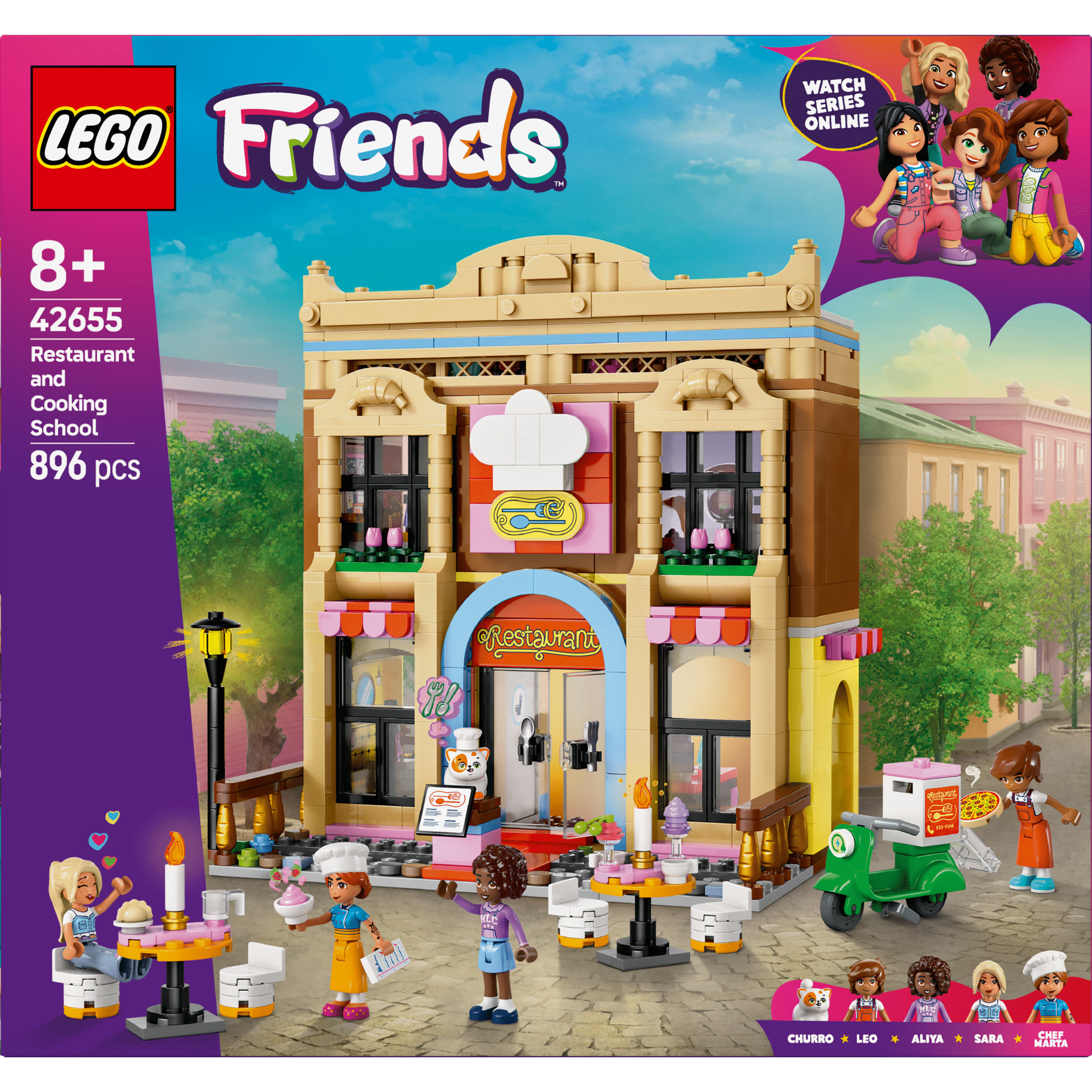 Restaurante e Escola de Culinária - 42655 LEGO Friends | Continente Online