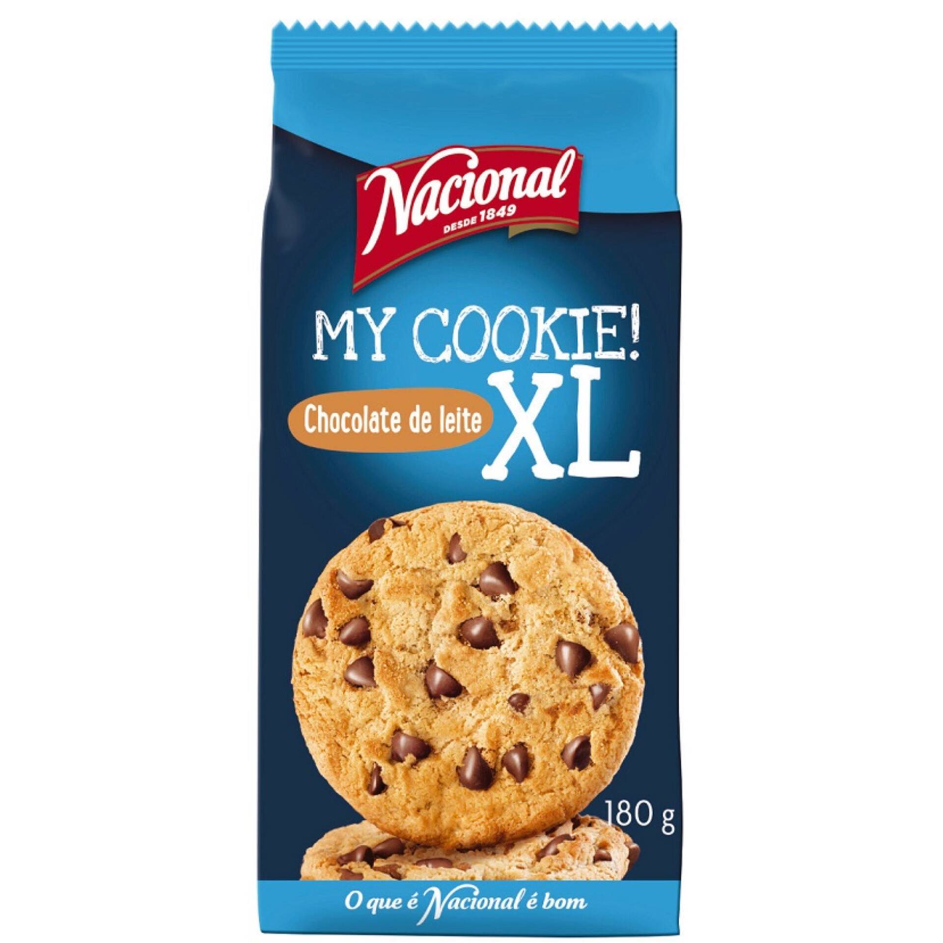 Bolachas Cookie XL Chocolate de Leite - Nacional | Continente Online