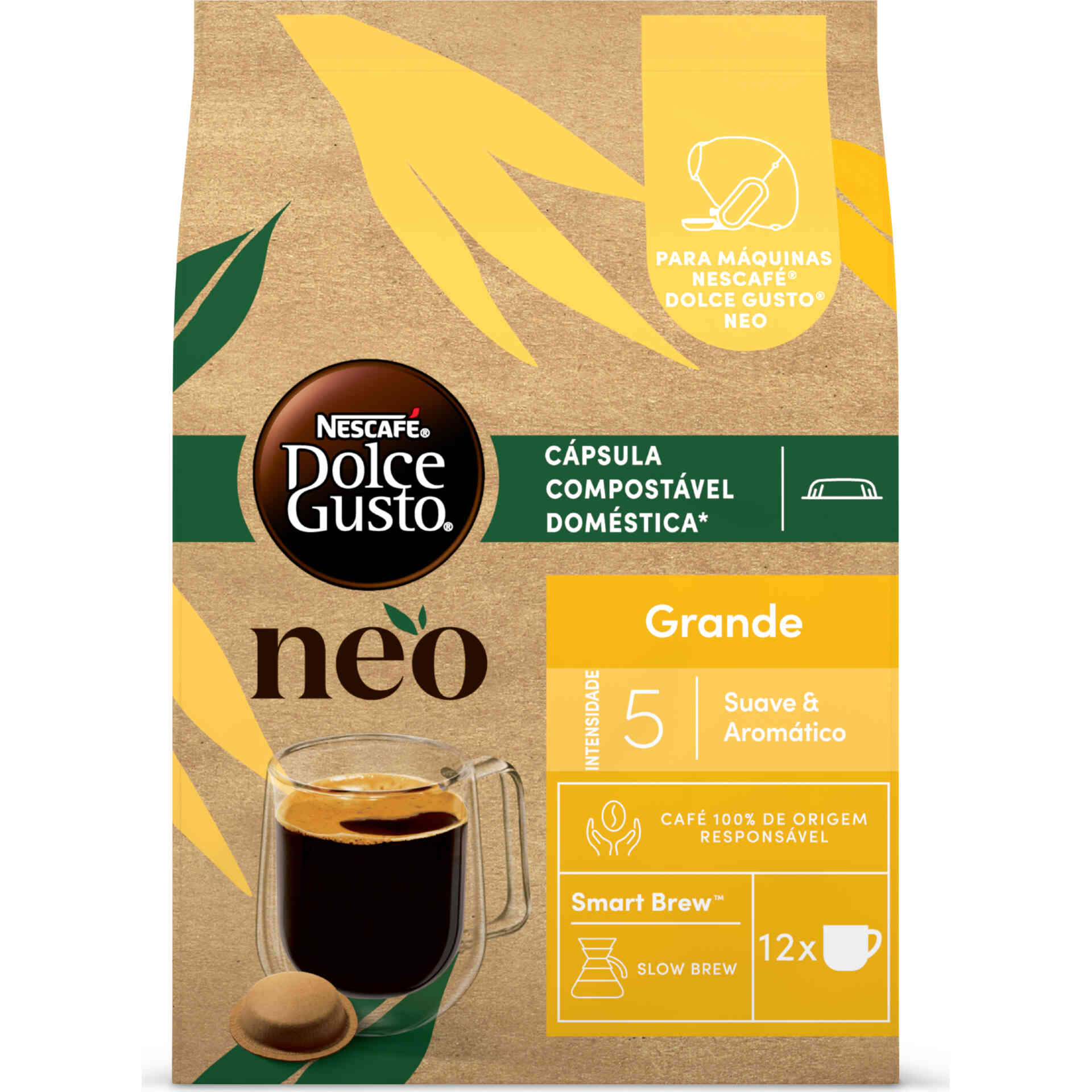 Cápsulas de Café Grande Int 5 Nescafé Dolce Gusto Neo | Continente Online