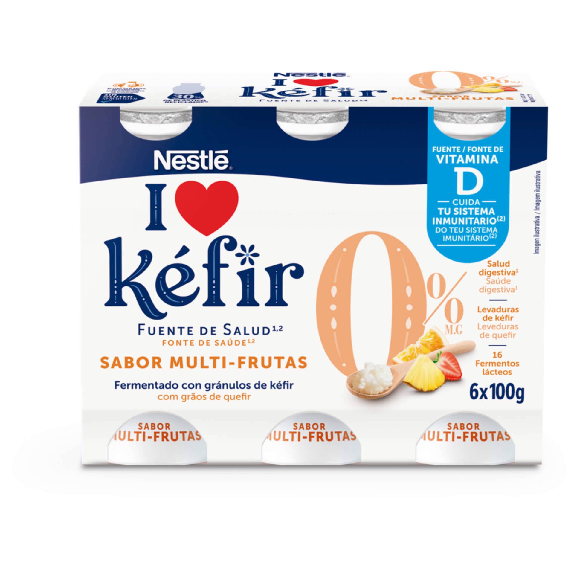 Iogurte Kefir Multifrutas Nestlé | Continente Online