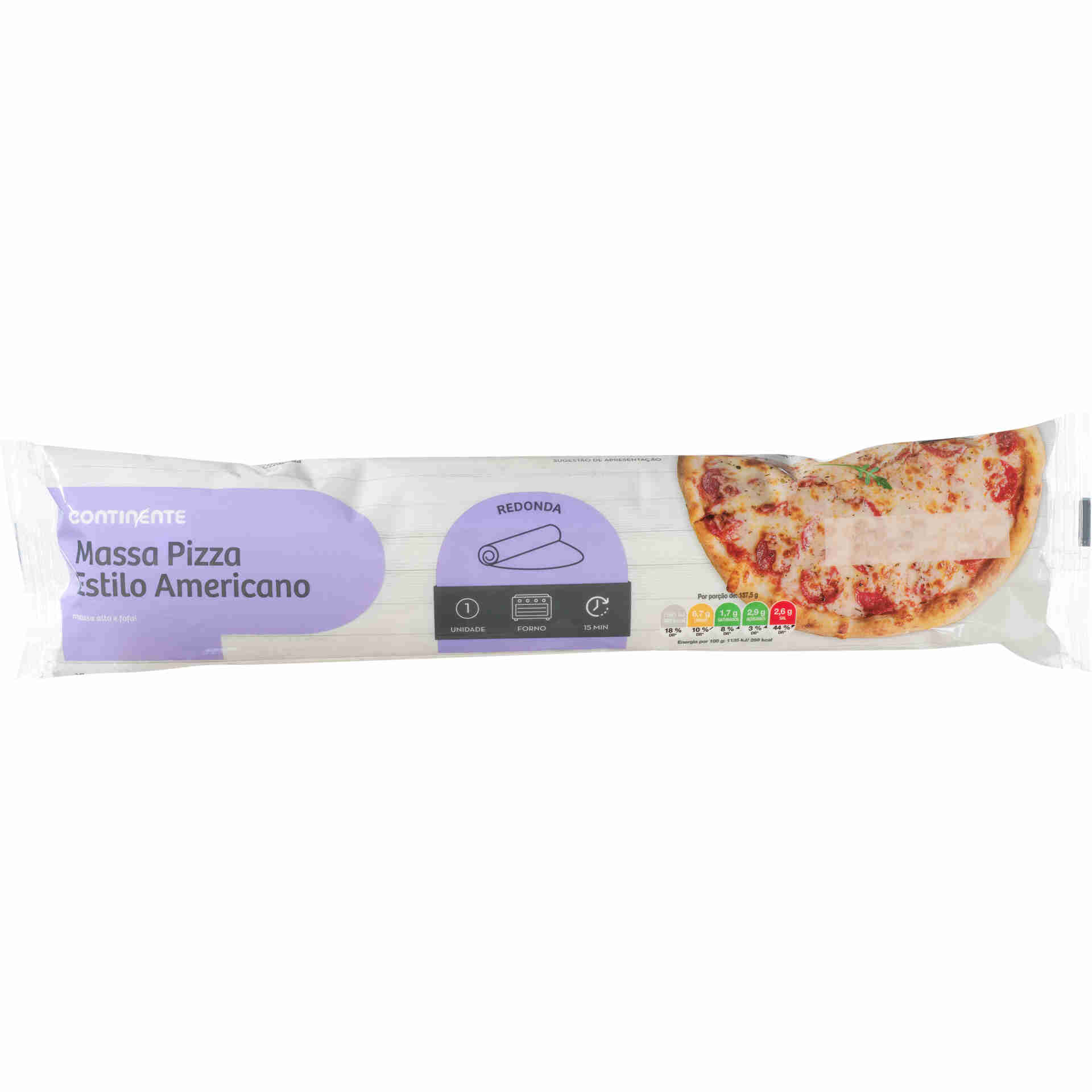 Massa Fresca de Pizza Estilo Americano Continente | Continente Online