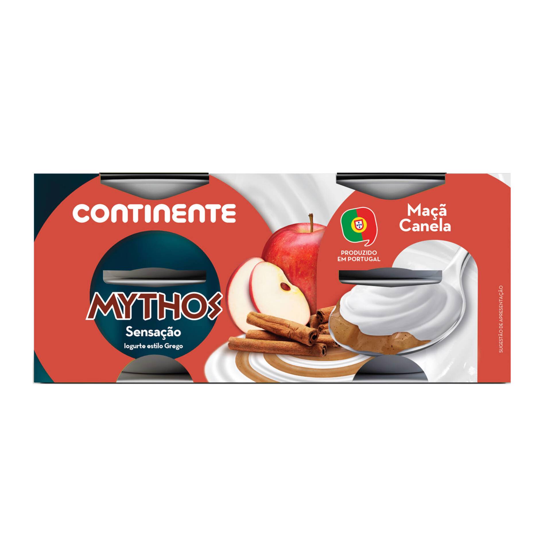 Iogurte Grego Mythos Maçã e Canela Continente | Continente Online