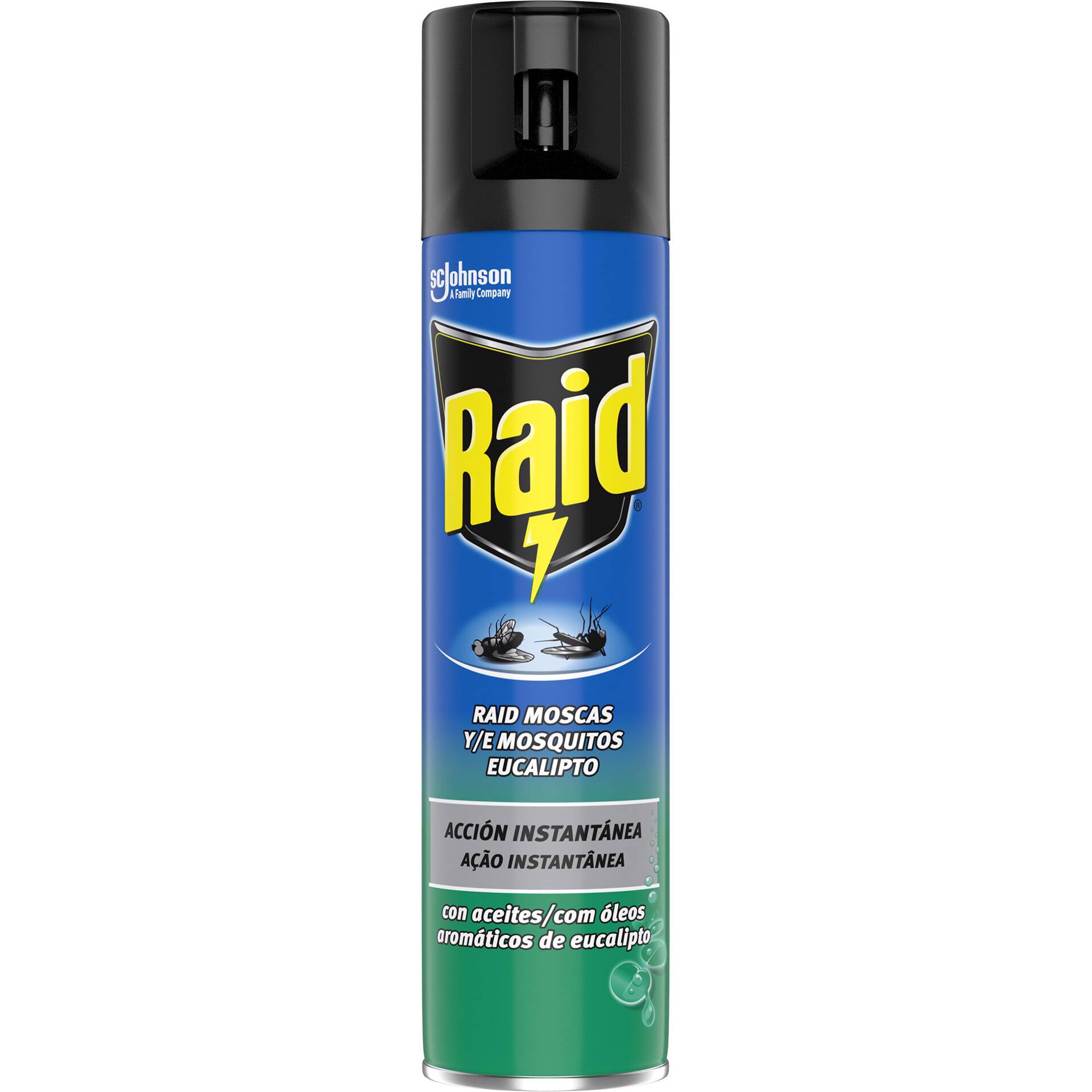 Inseticida Spray Moscas e Mosquitos Eucalipto Raid - emb. 400 ml ...