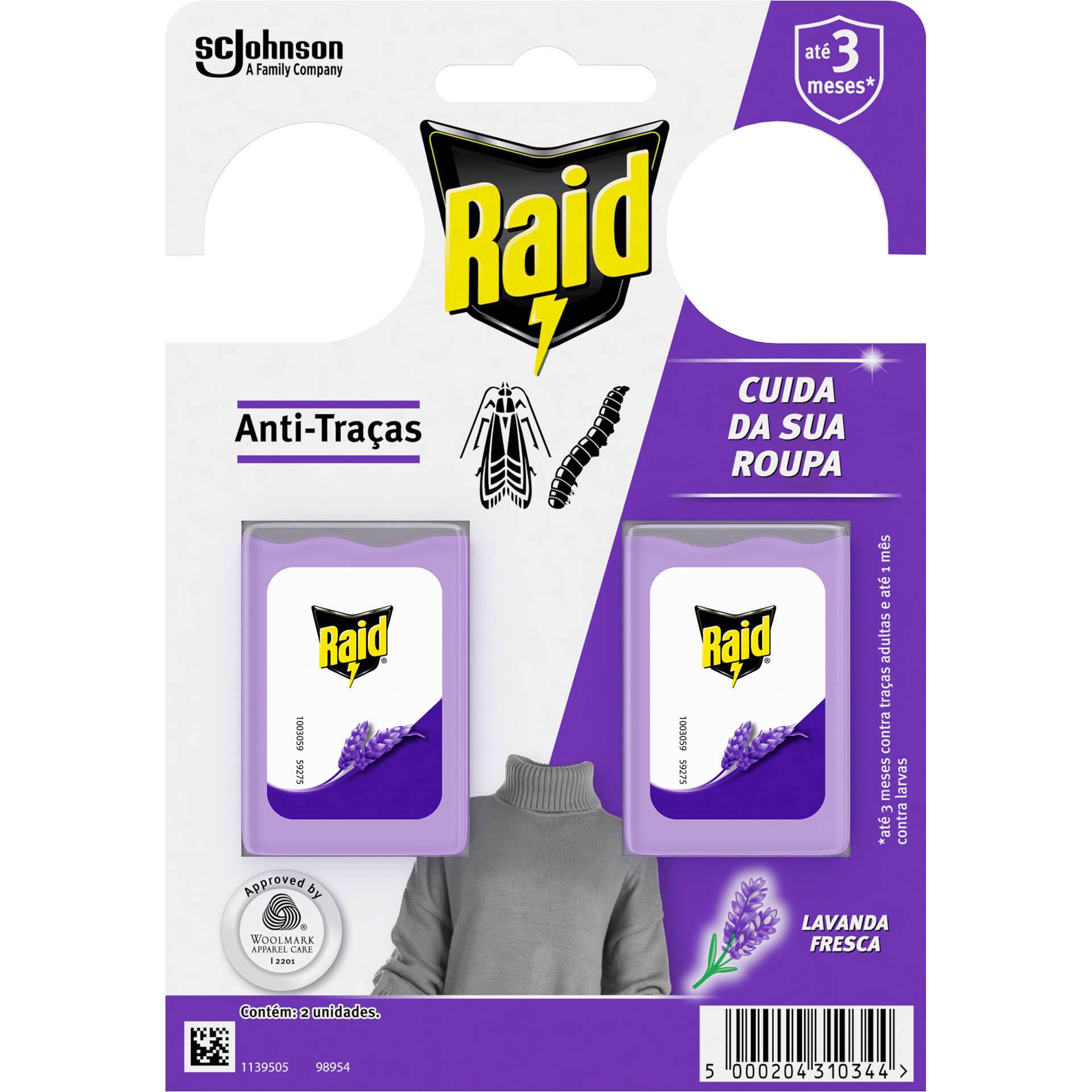 Inseticida Anti-Traça Gel Lavanda Raid | Continente Online