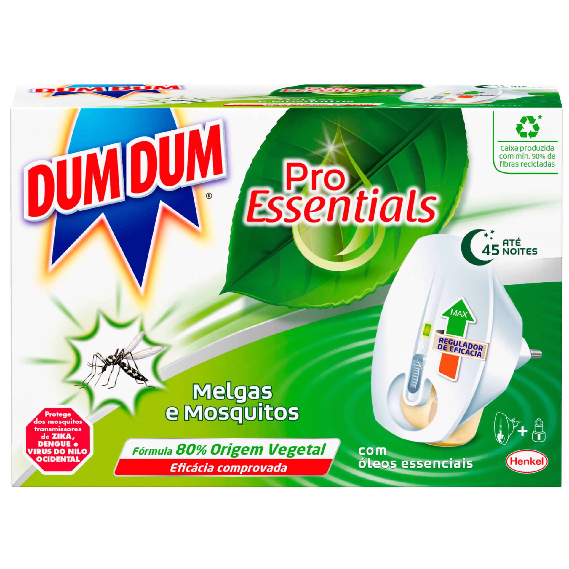 Inseticida Elétrico Pro Essentials Difusor + Recarga Dum Dum - emb. 1 ...