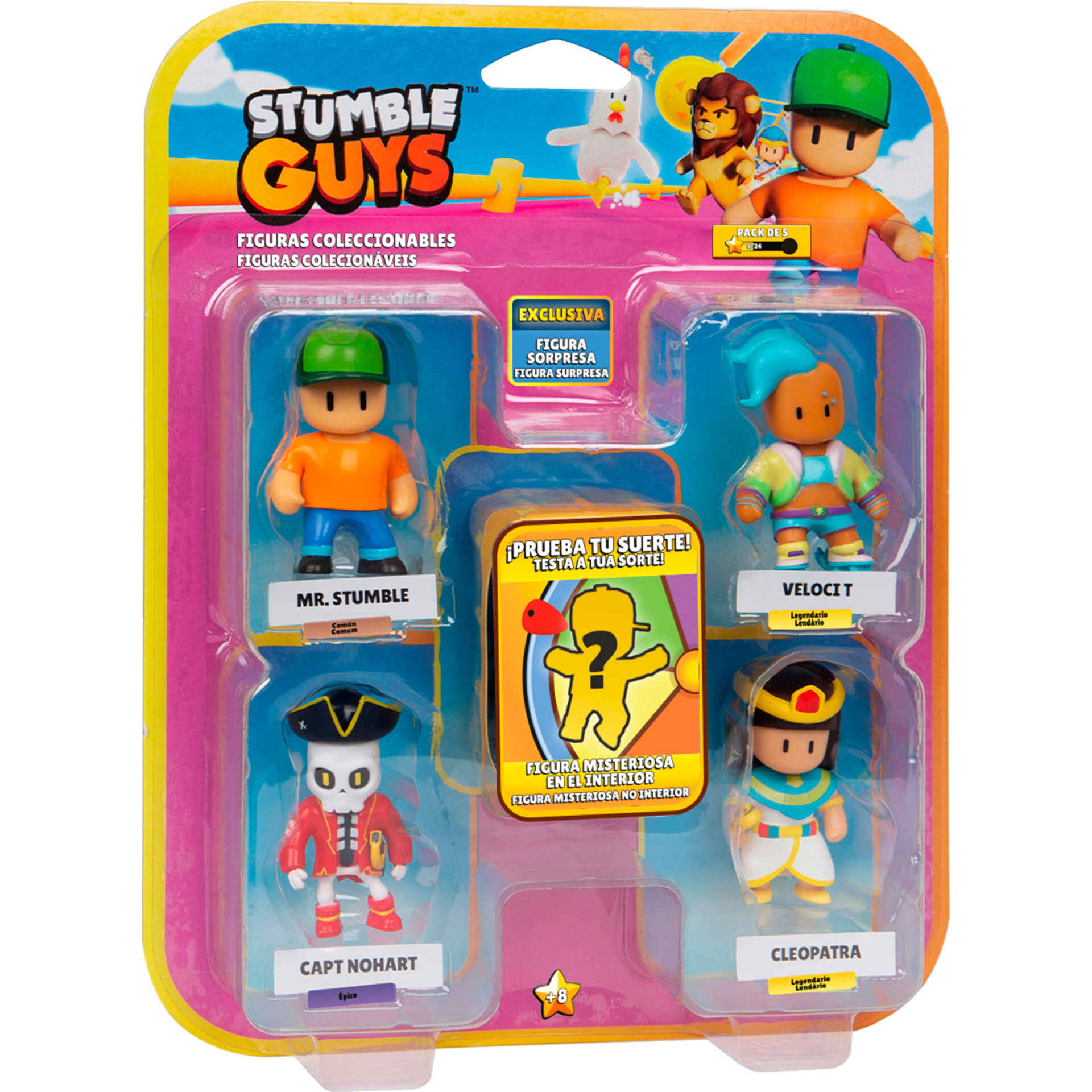 Stumble Guys - Pack 5 Figuras (vários modelos) | Continente Online