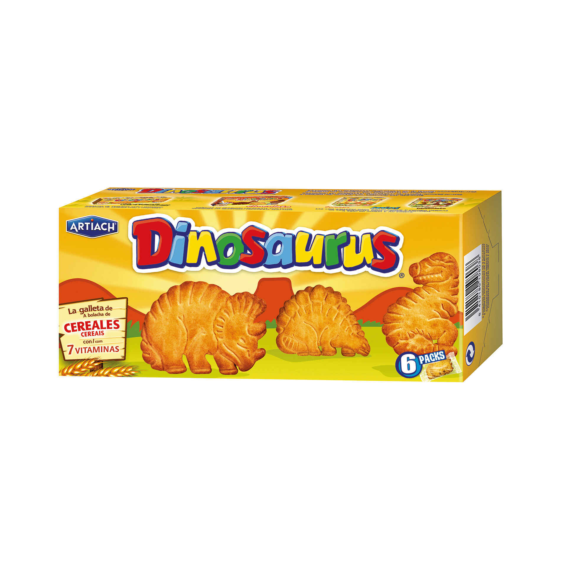Bolachas Dinossauros Artiach - emb. 185 gr (6 un) | Continente Online