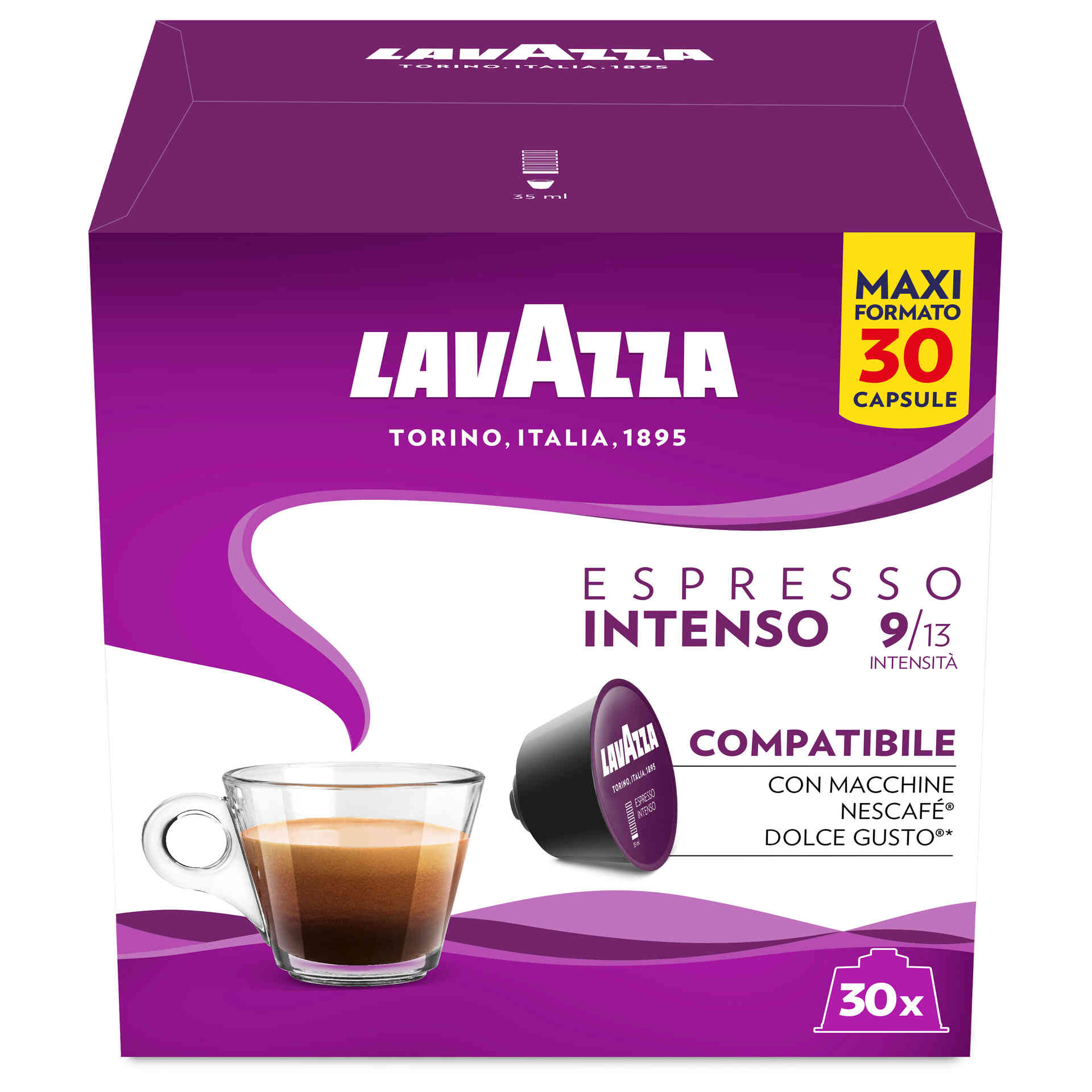 Cápsulas de Café Intenso emb. 30 un - Lavazza | Continente