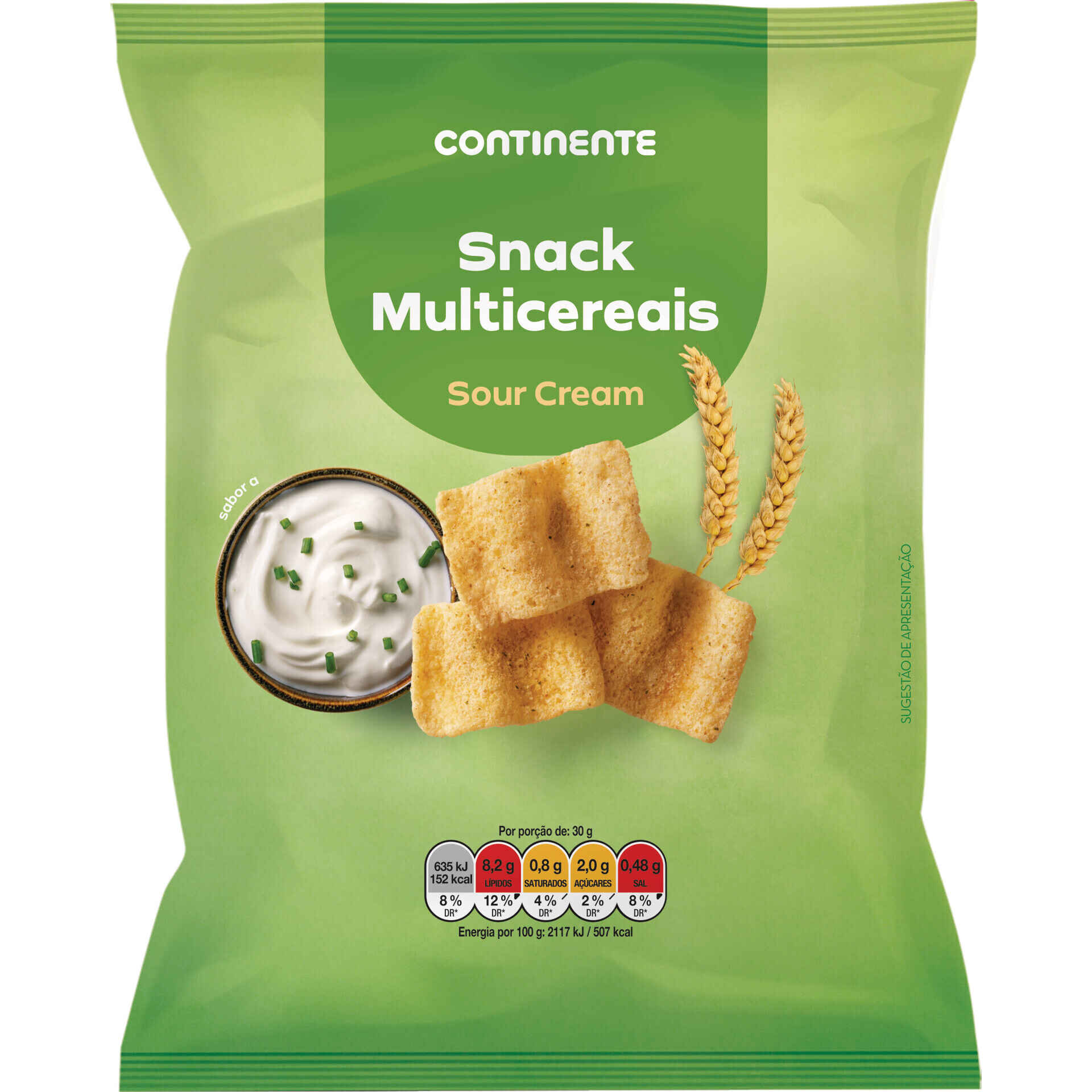 Snack Multicereais Sour Cream Continente | Continente Online