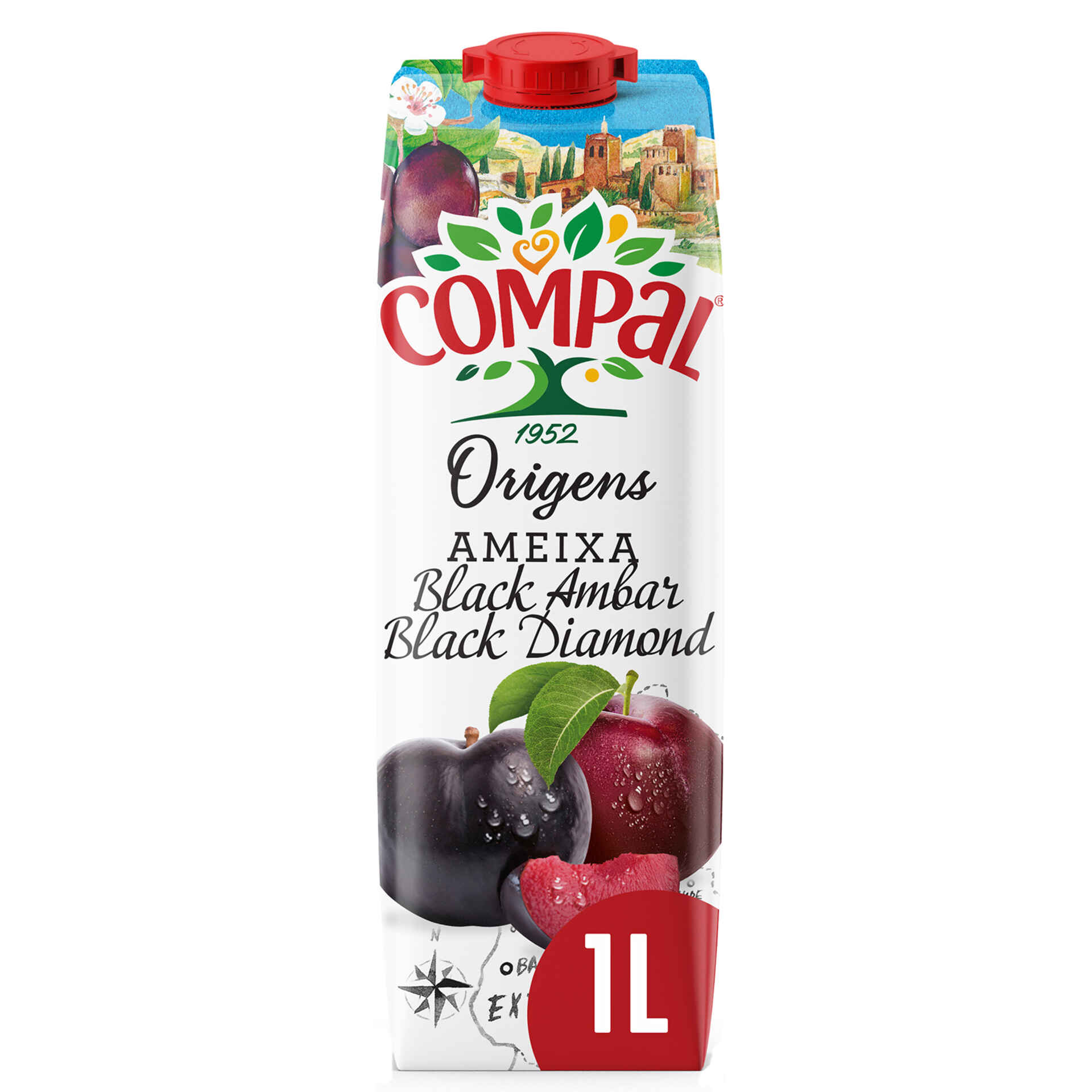 Néctar Ameixa emb. 1 lt - Compal Origens | Continente