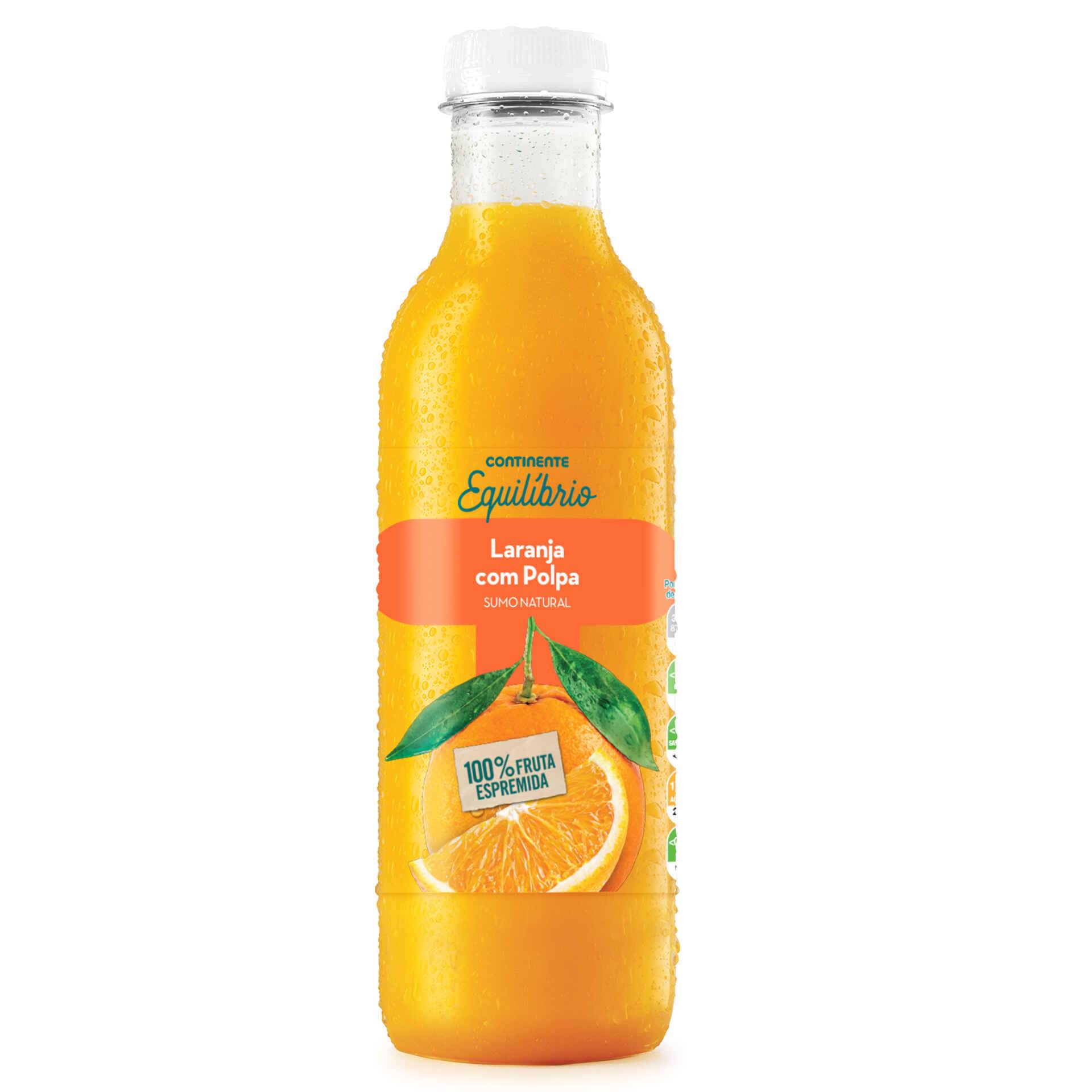 Sumo 100% Laranja com Polpa Continente Equilíbrio - emb. 75 cl ...