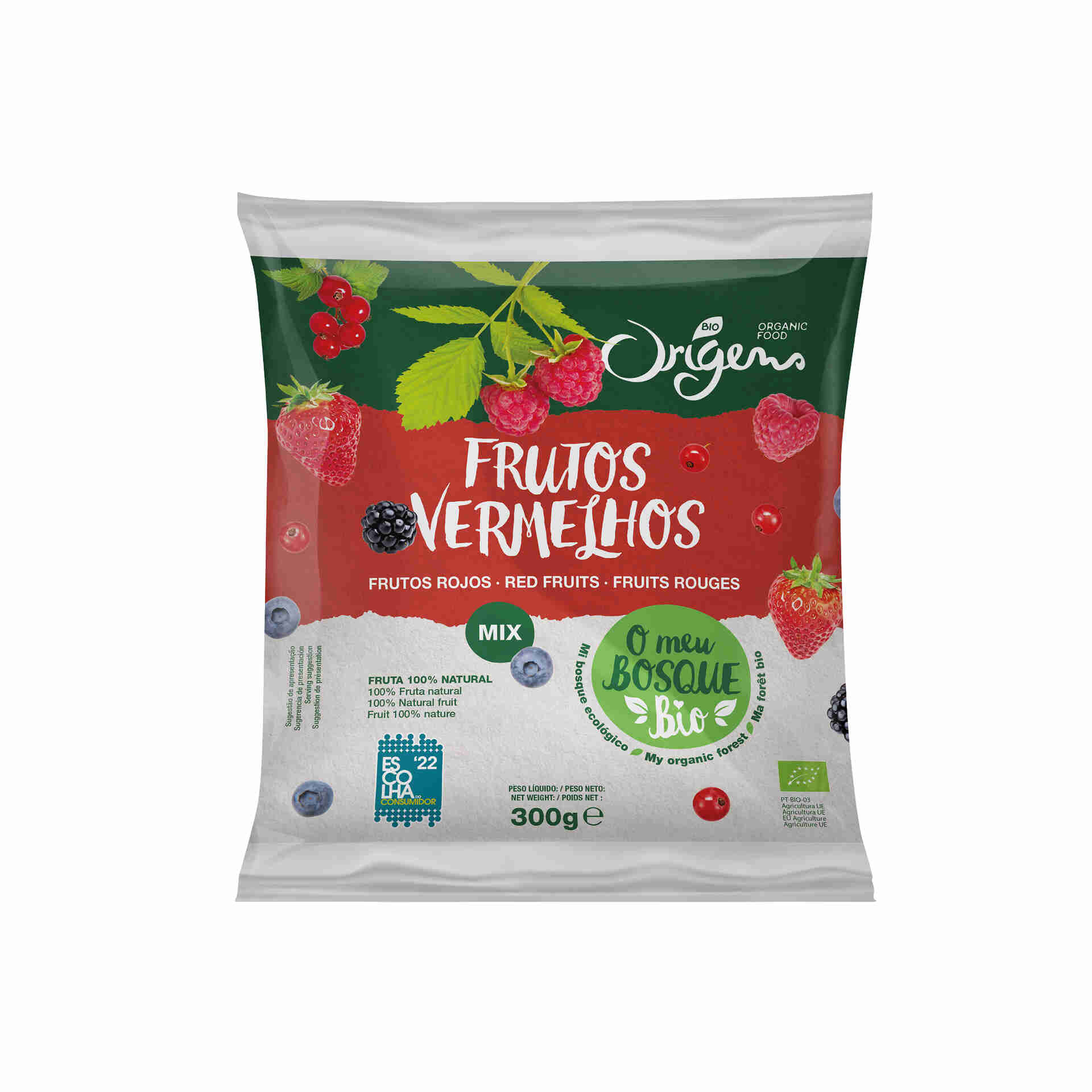 MIX FRUTOS VERMELHOS ORIGENS BIO 300G | Continente Online