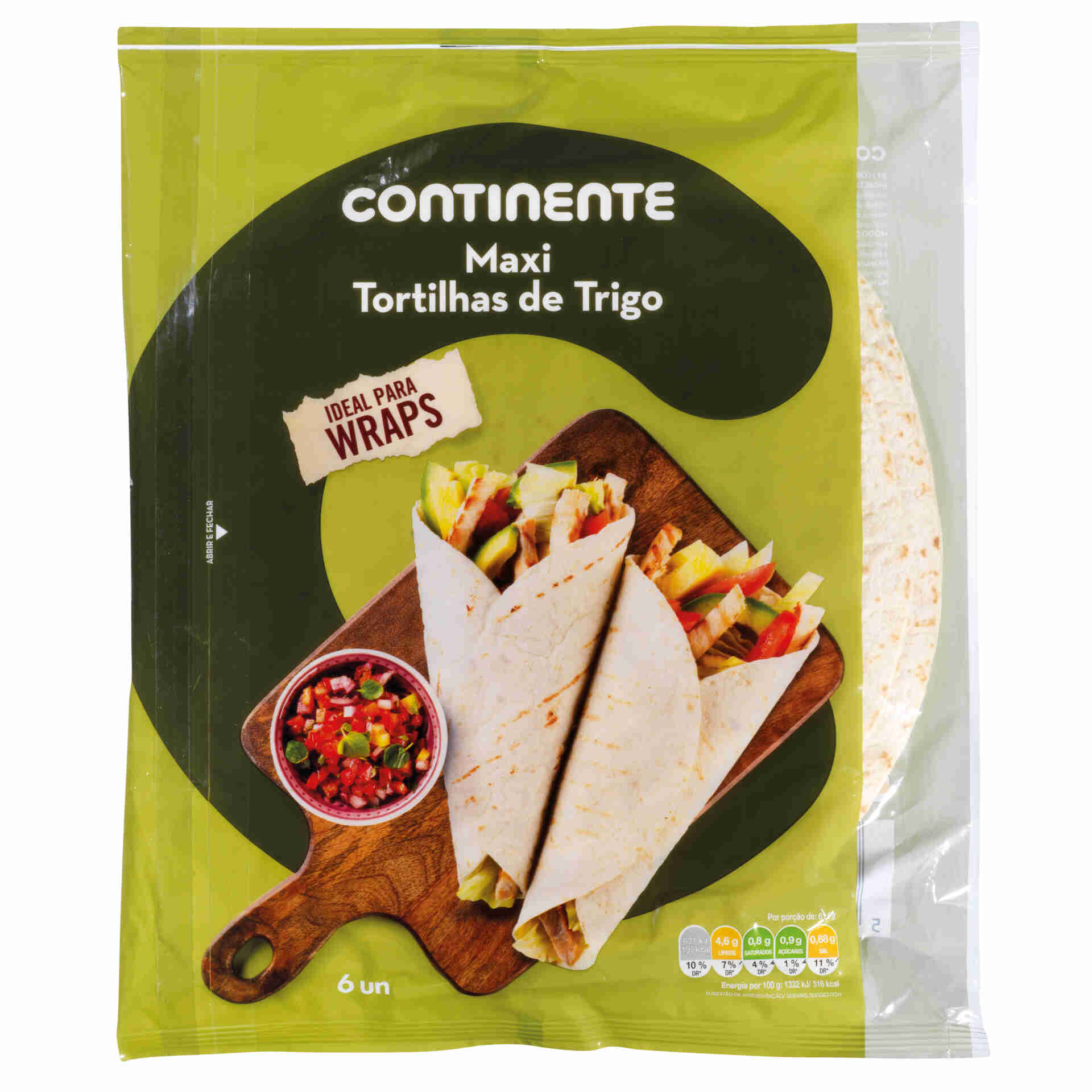 Wrap de Trigo Continente - emb. 370 gr | Continente Online