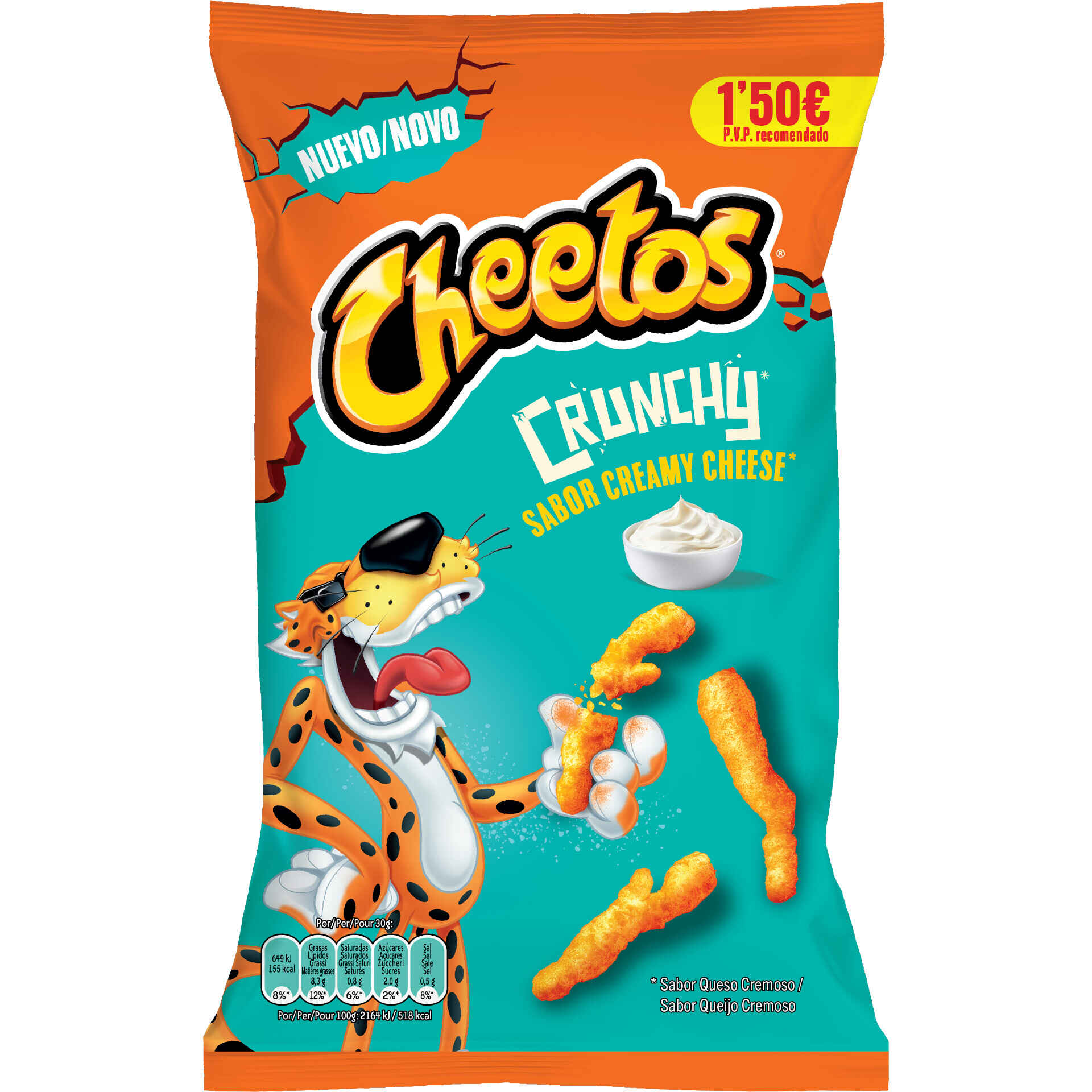 Snacks Crunchy Creamy Cheese Cheetos | Continente Online
