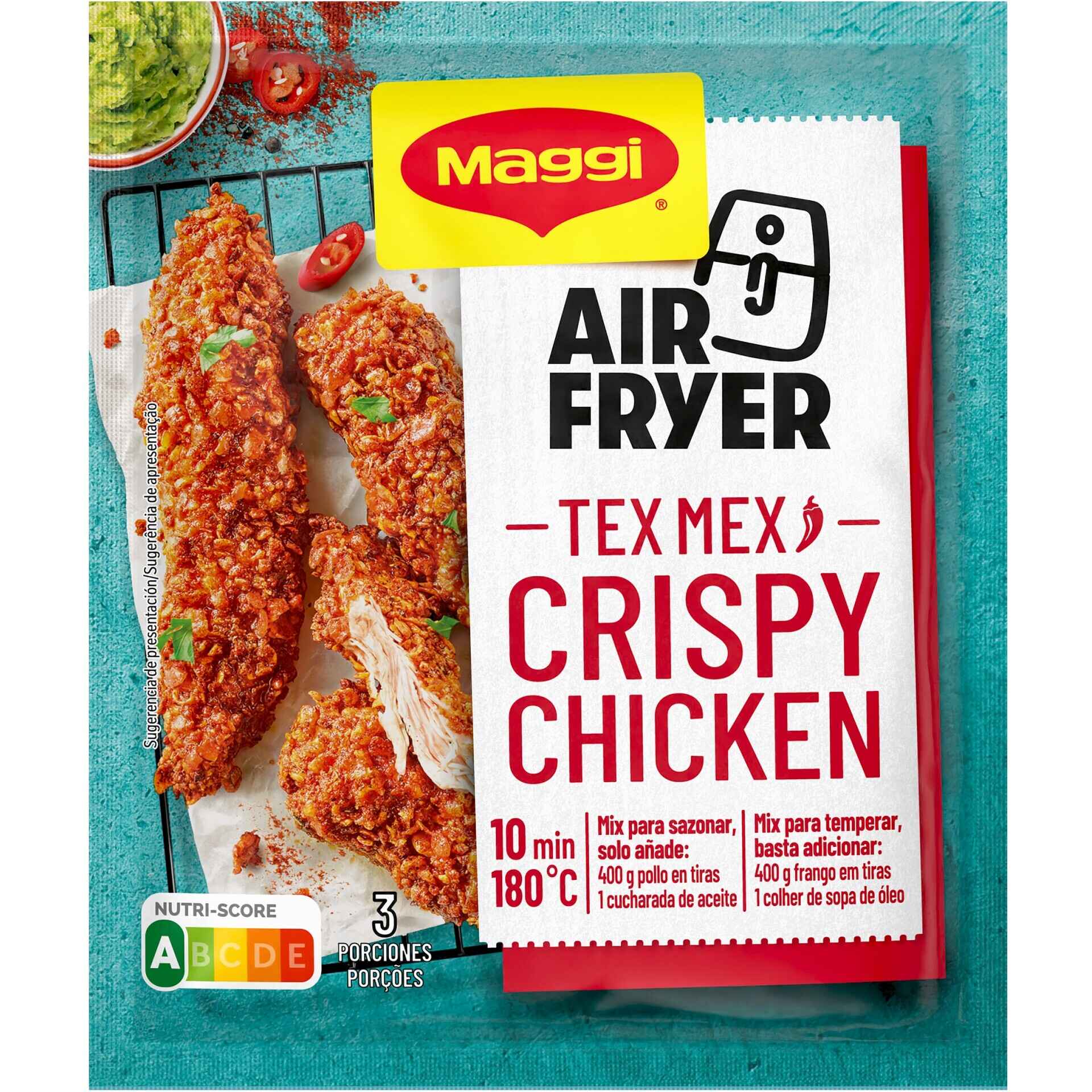 Tempero Tex Mex Crispy Chiken Air Fryer Maggi - emb. 66 gr | Continente ...