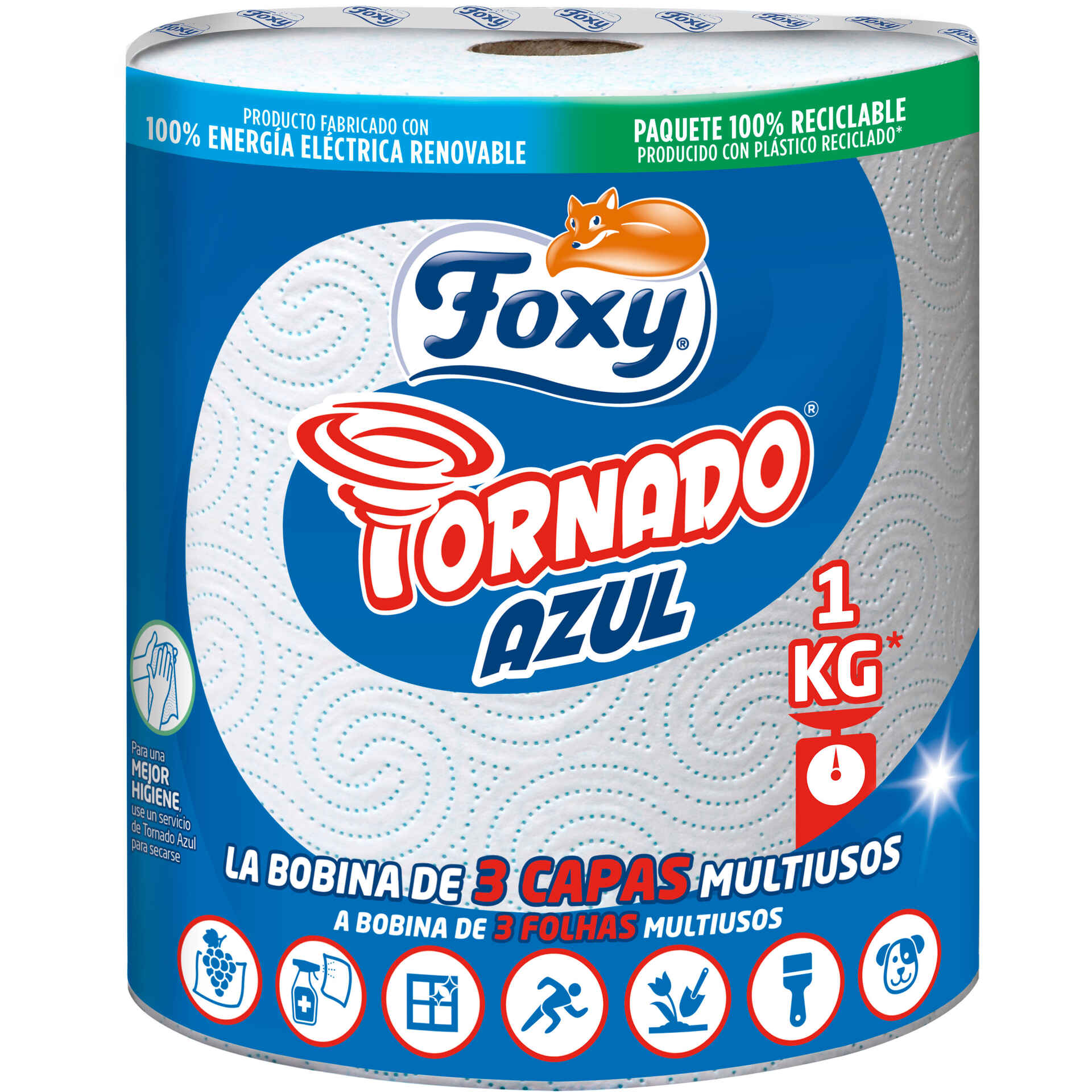 Rolo de Cozinha Tornado Profissional Foxy - 1 rolo = 10 rolos ...