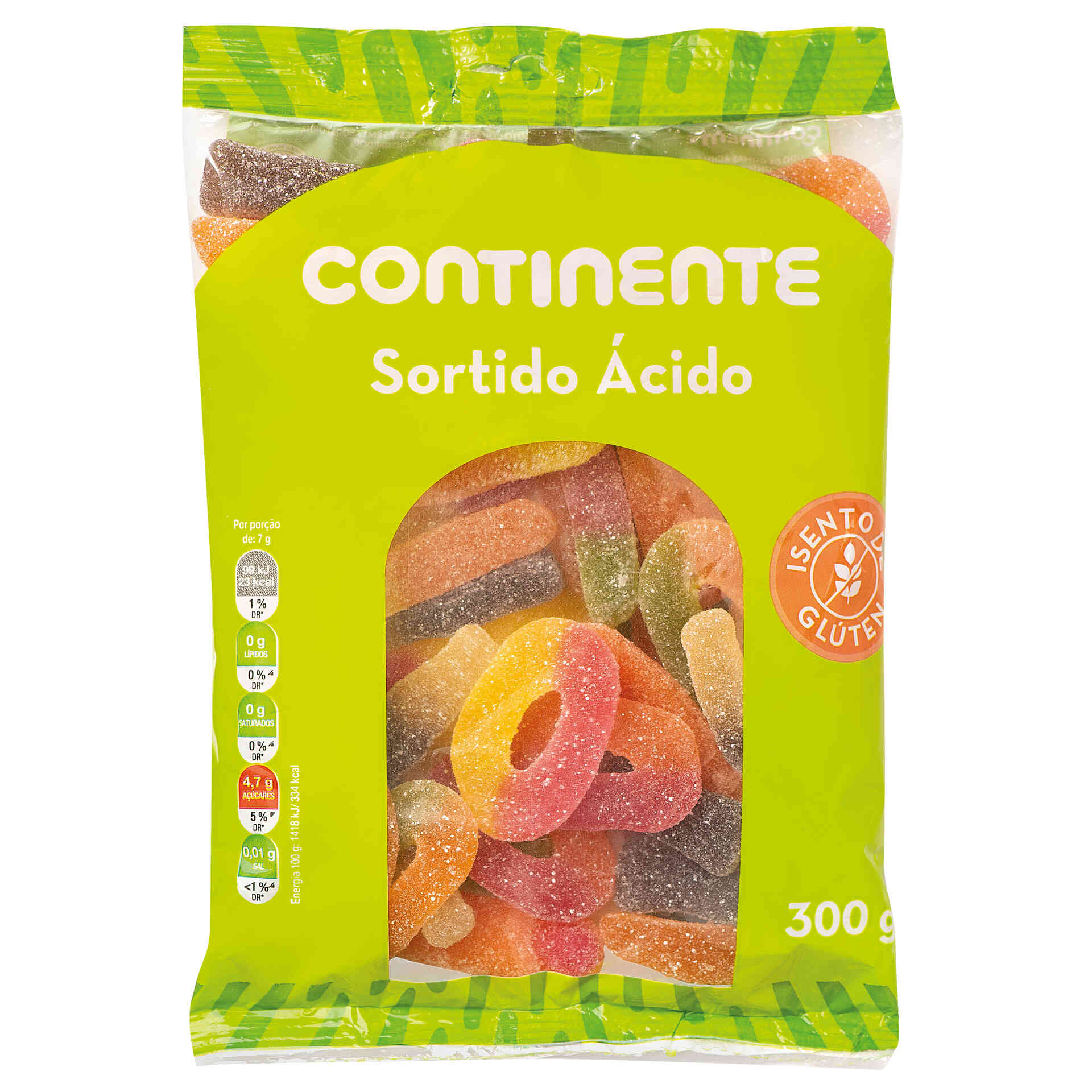 Gomas Sortido Ácido sem Glúten Continente Infantil | Continente Online