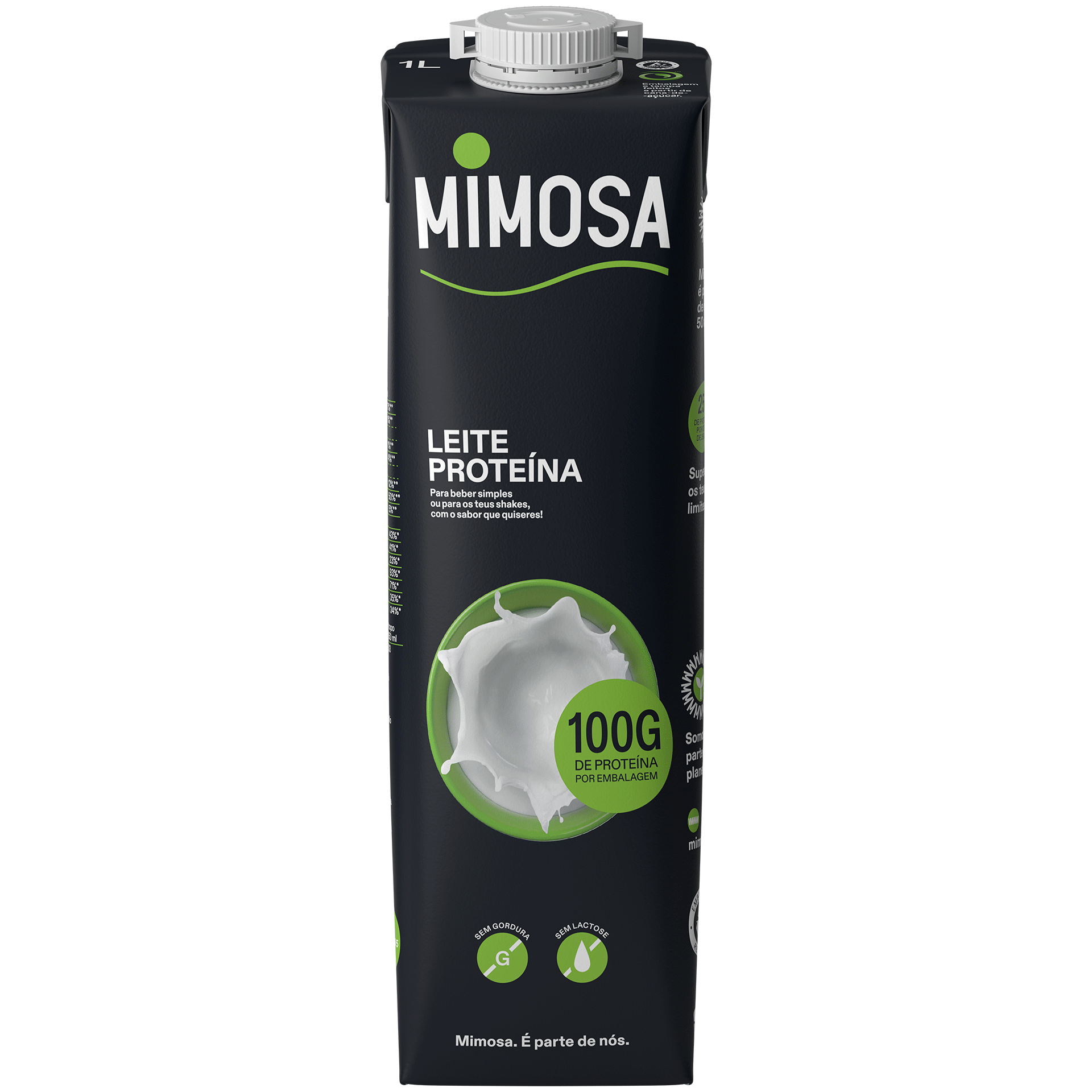 Leite Proteína sem Lactose Mimosa - emb. 1 lt | Continente Online
