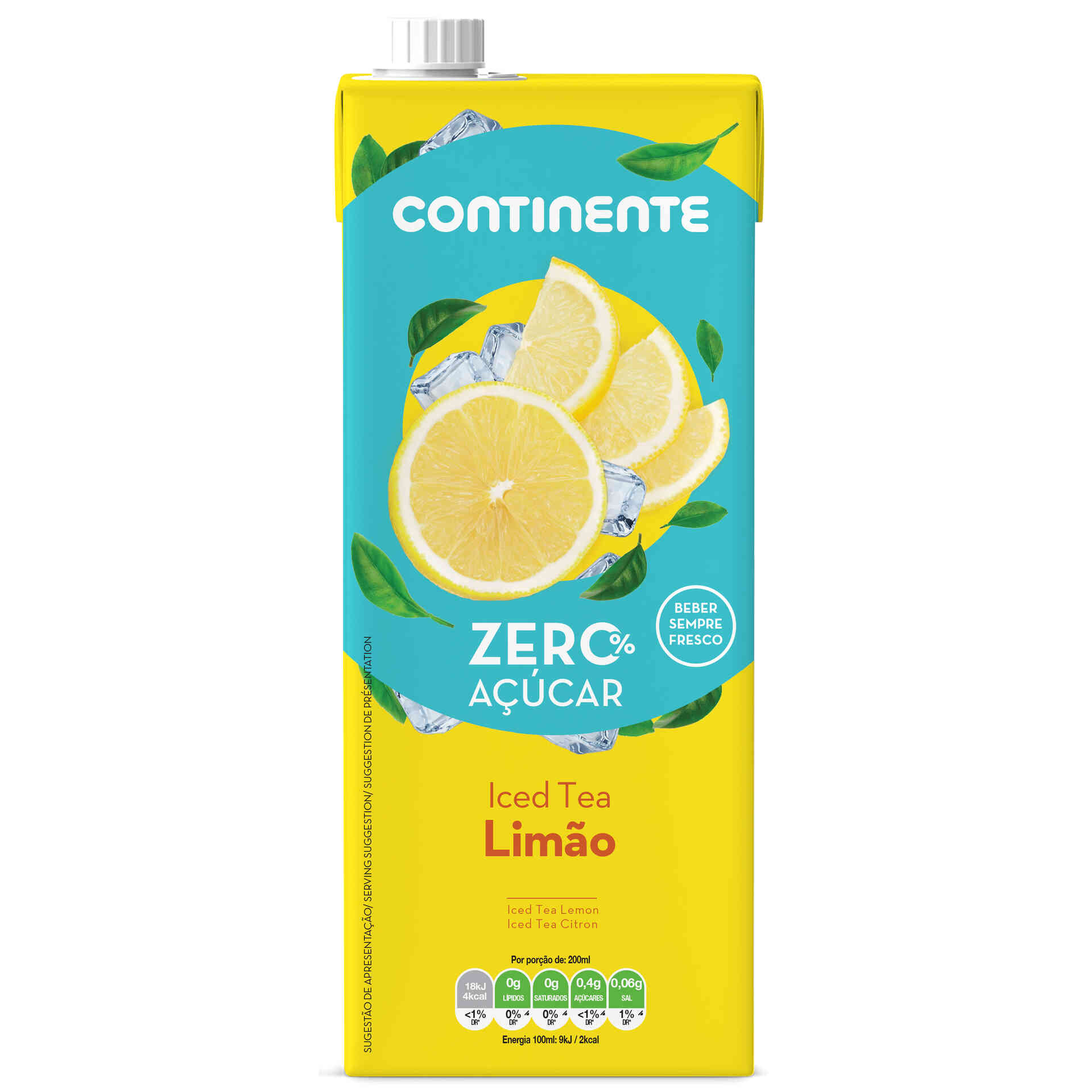 Ice Tea Limão sem Açúcar emb. 1,5 lt - Continente | Continente