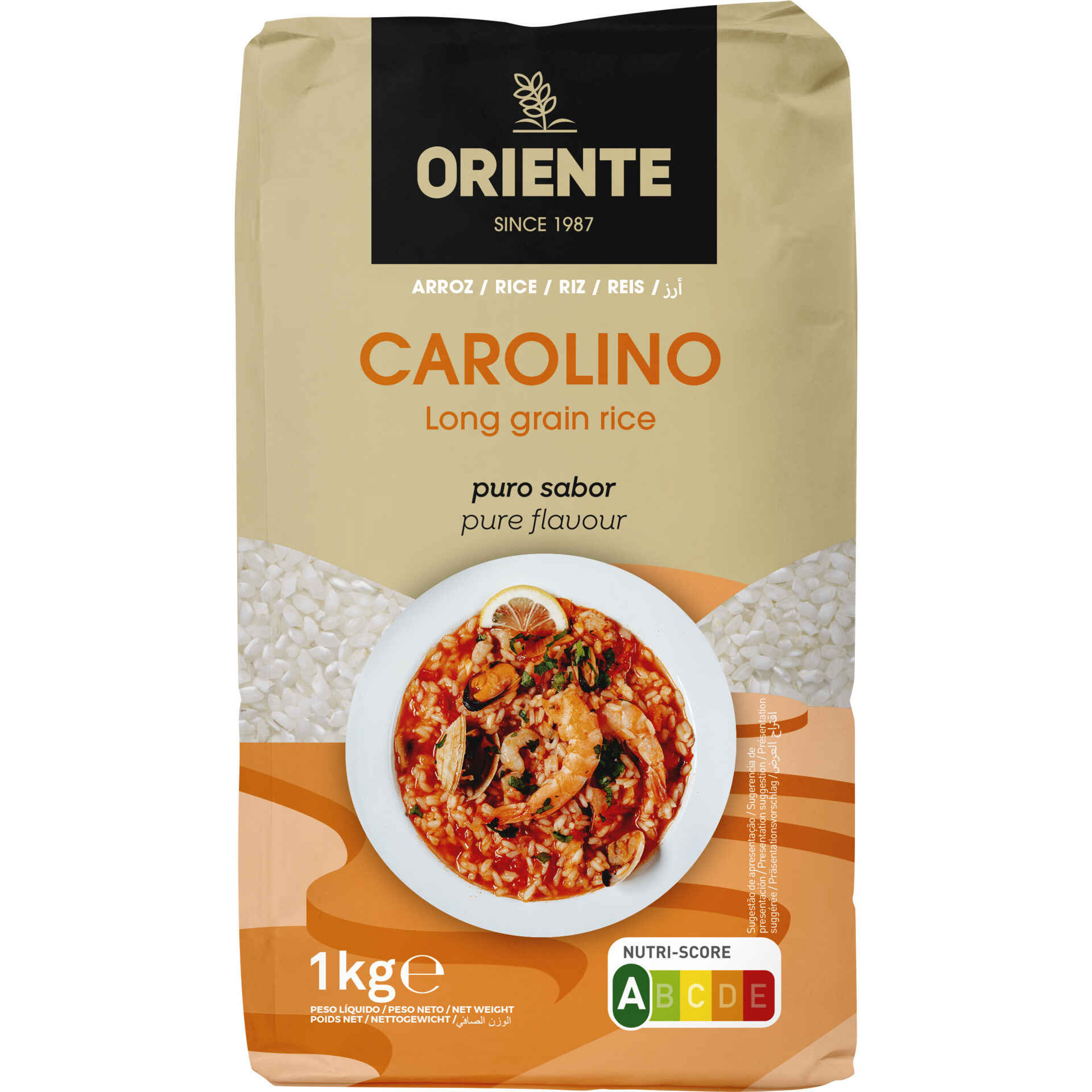 Arroz Carolino Oriente - emb. 1 kg | Continente Online