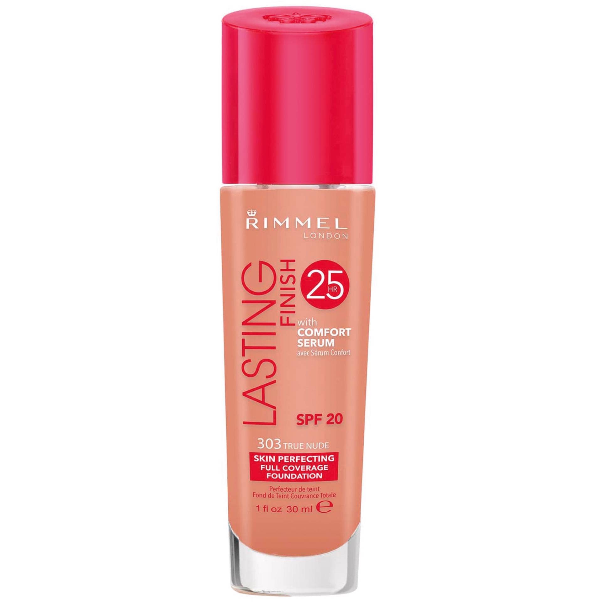 Base de Rosto Lasting Finish Founadtion 25H 303 True Nude Rimmel - emb ...