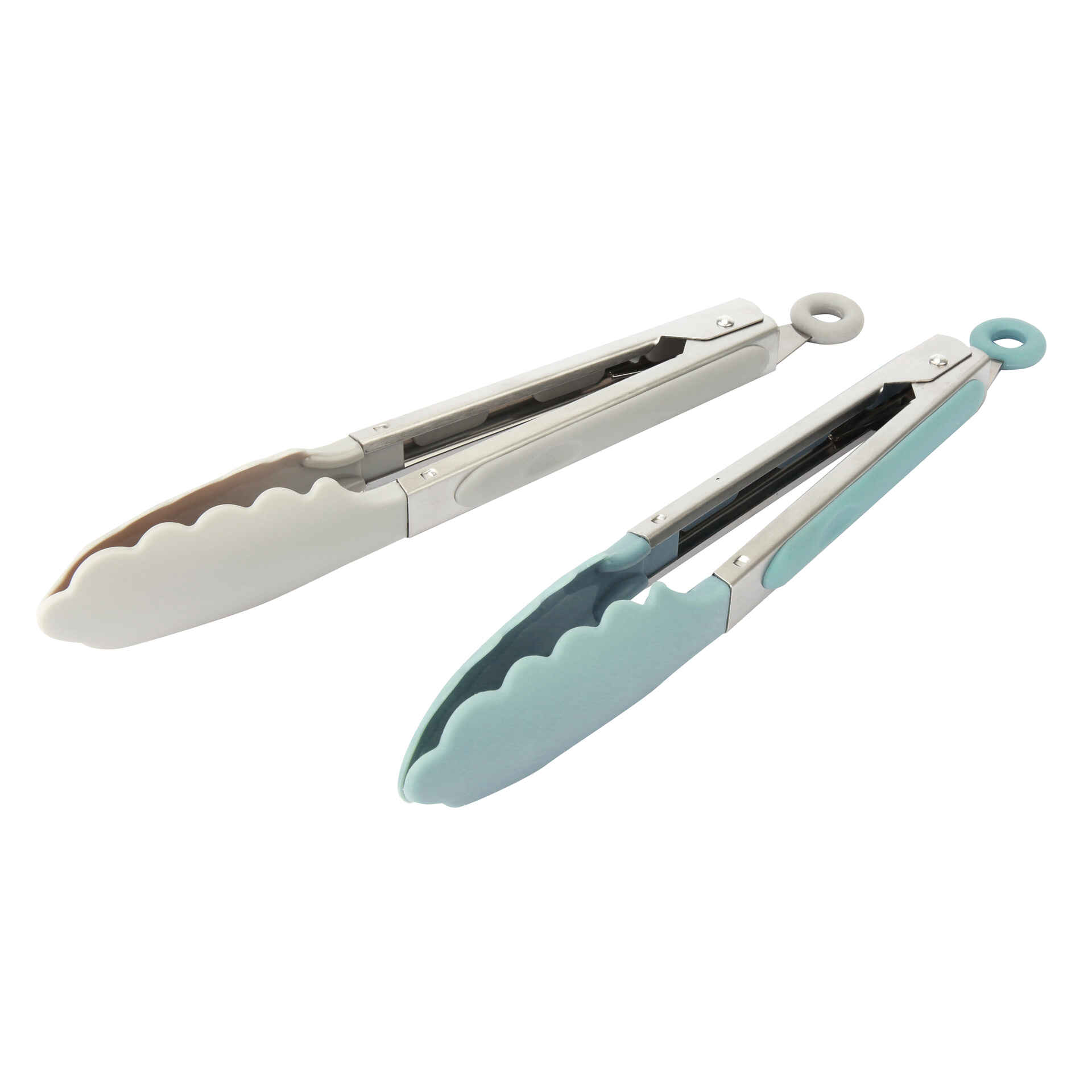 Pinça Cozinha Aço Inoxidável Cinza e Azul 4 My Kitchen Kasa - 1 un ...