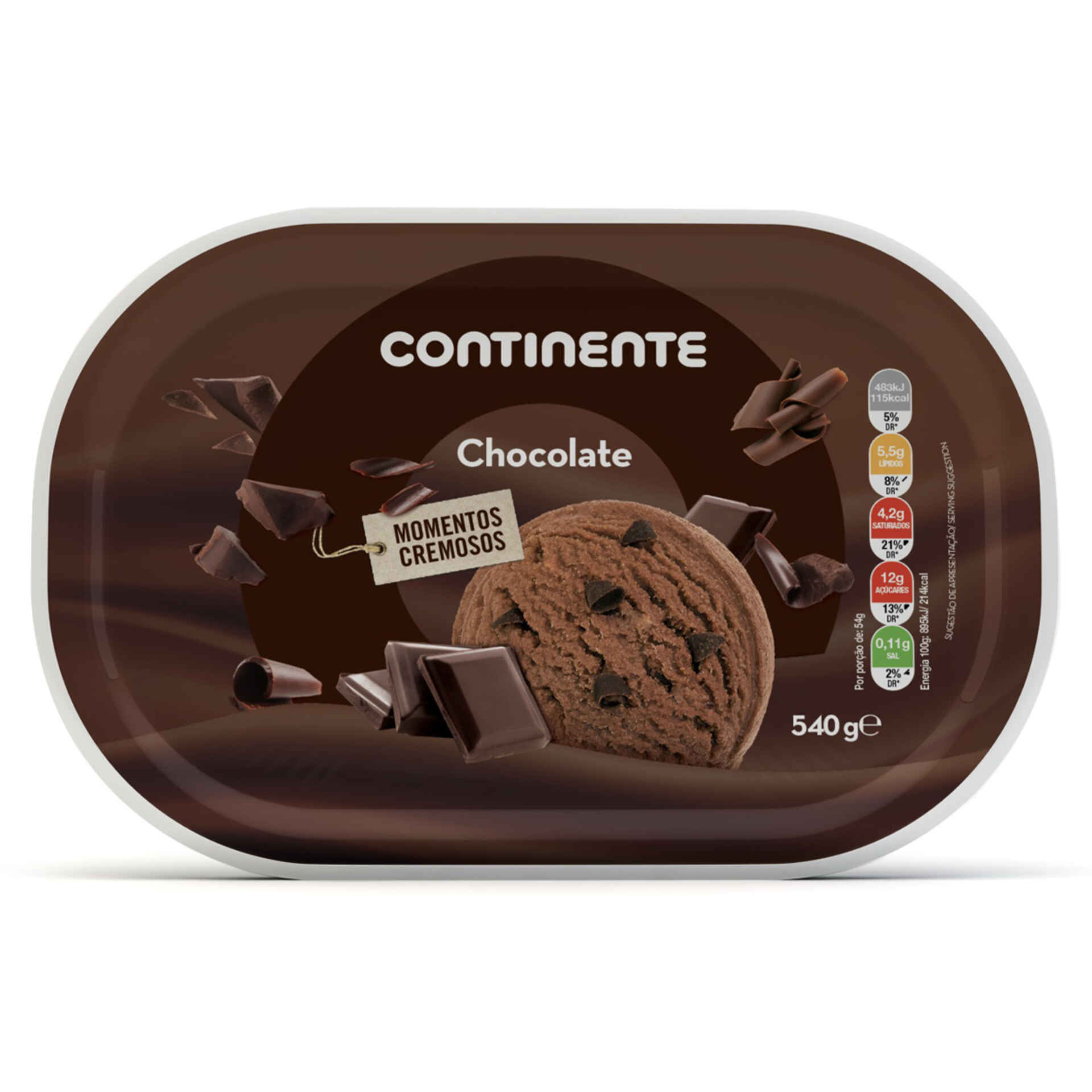 Gelado Chocolate Continente - emb. 1 lt | Continente Online
