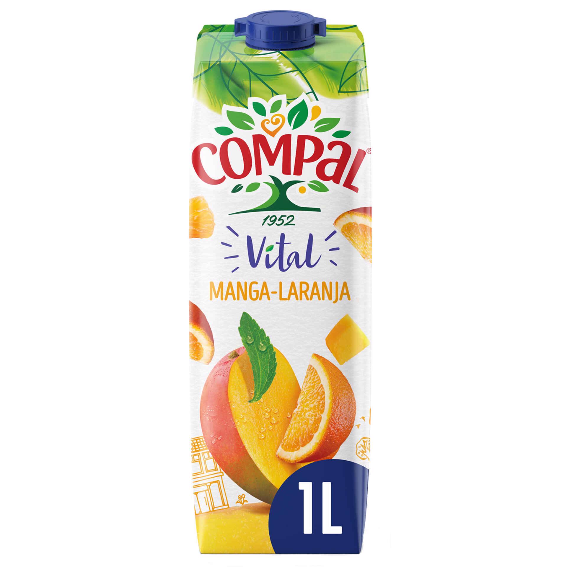 Néctar Manga e Laranja com Stevia emb. 1 lt - Compal Vital Equilíbrio ...