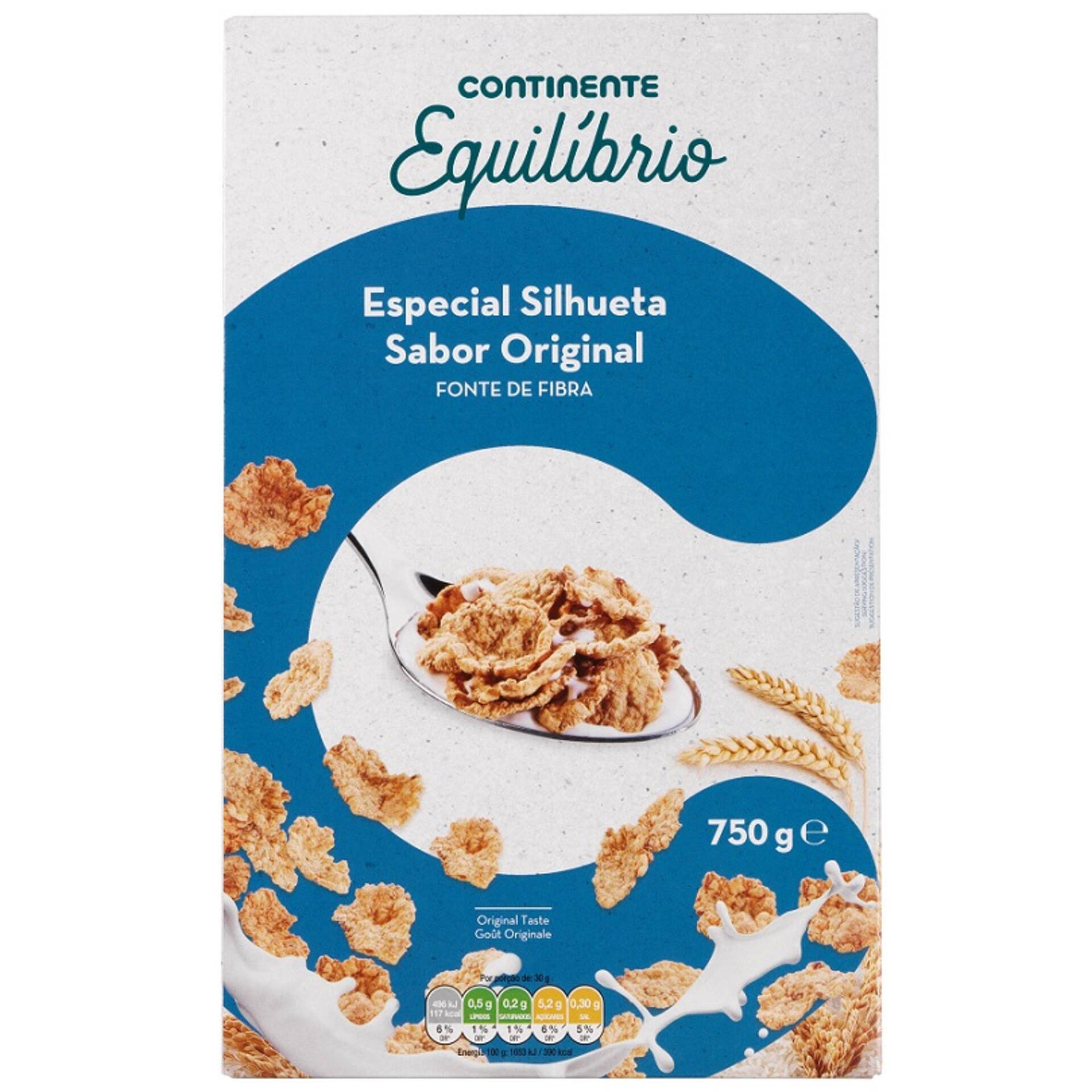 Cereais Especial Silhueta Original Continente Equilíbrio - emb. 750 gr ...