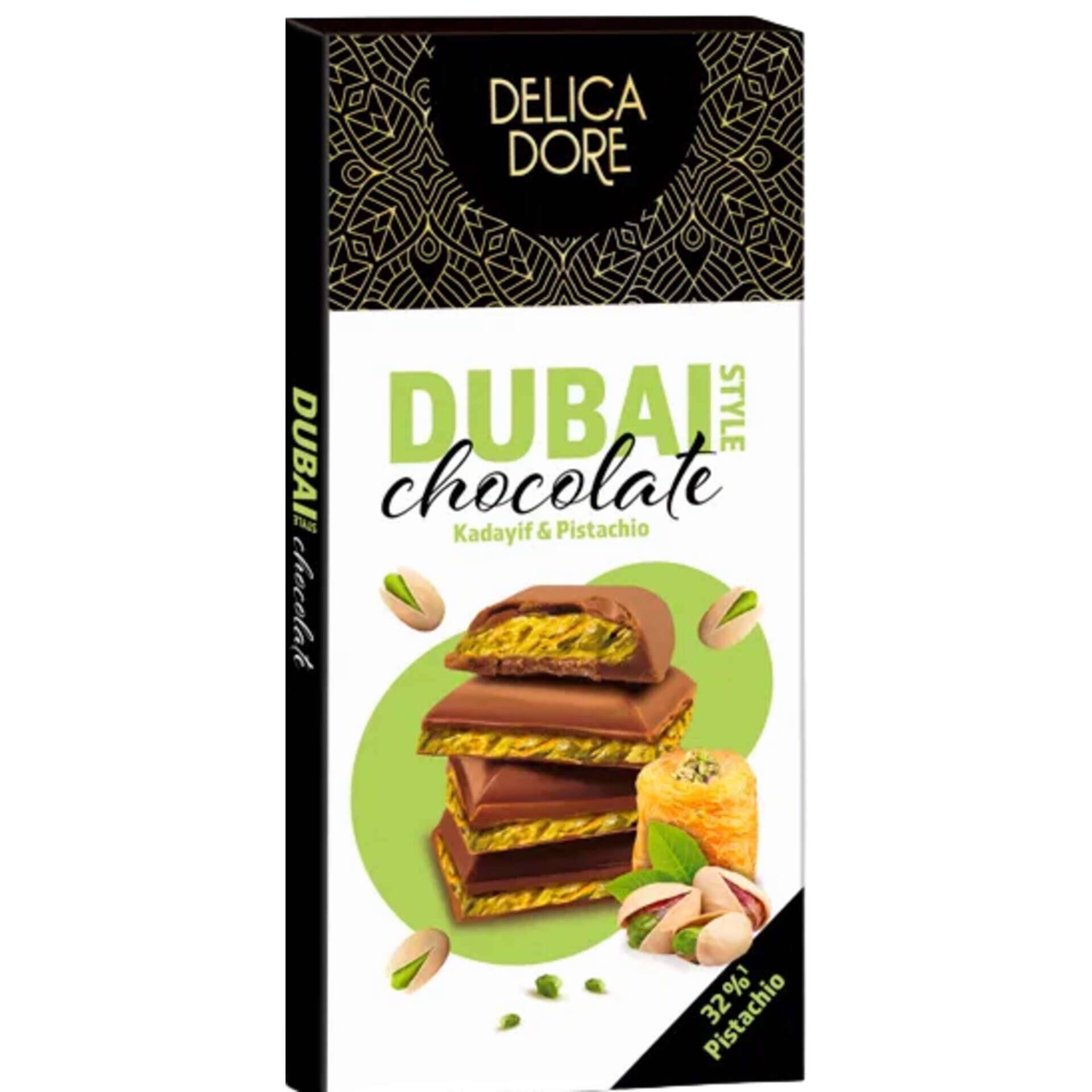 Tablete Chocolate de Leite Dubai Style Delica Dore - emb. 98 gr ...