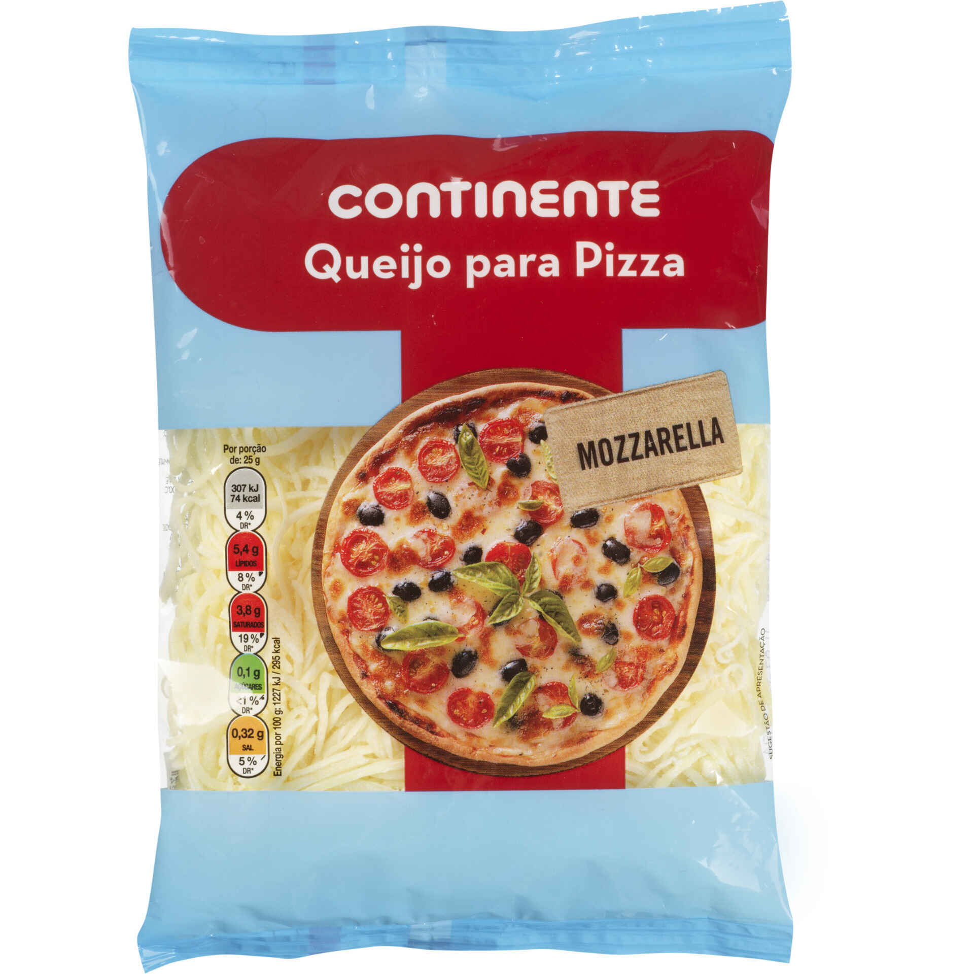 Queijo Mozzarella Ralado para Pizza Continente - emb. 200 gr ...